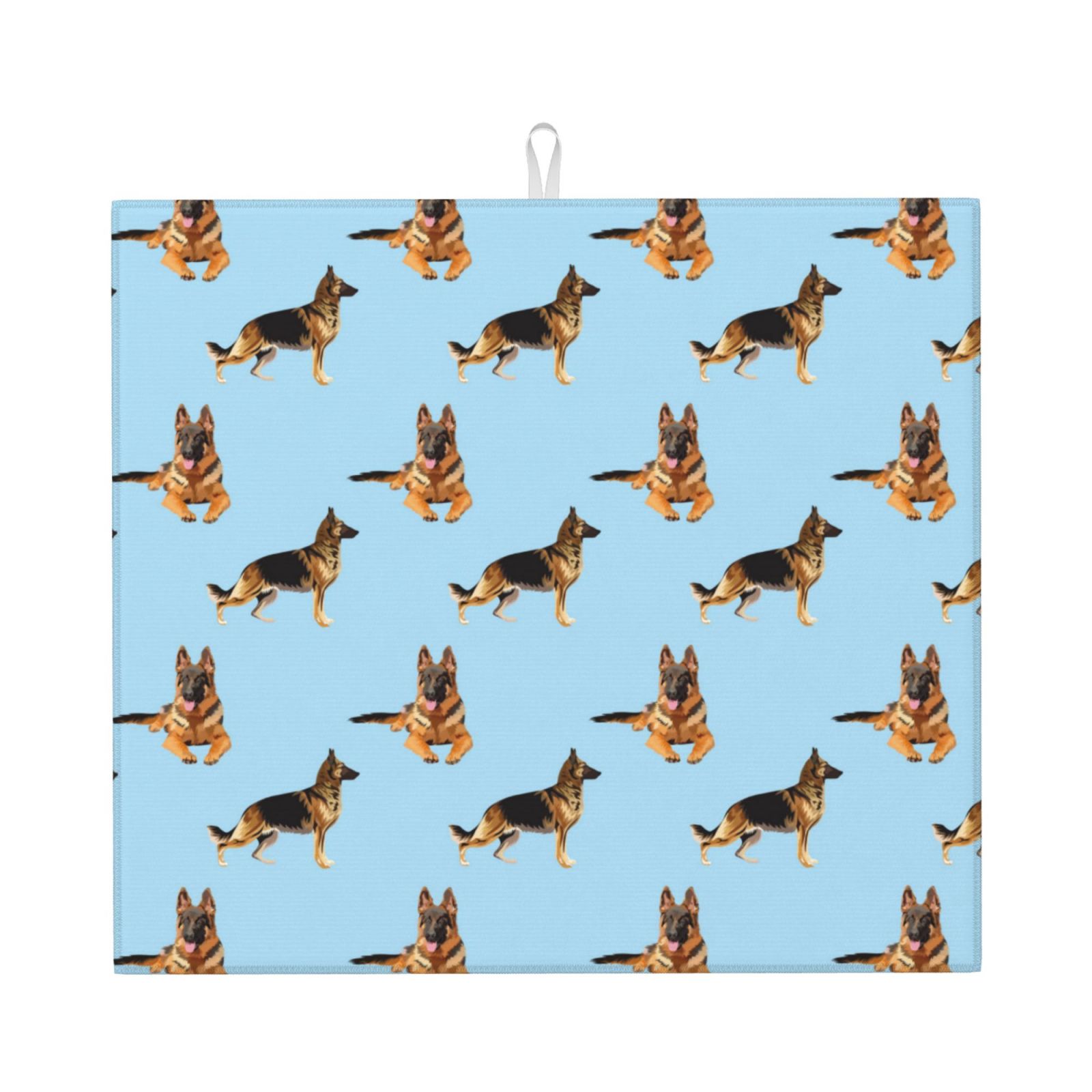 Rocae German Shepherd Dog for Drying Mat for Kitchen 16*18 inch Easy to ...