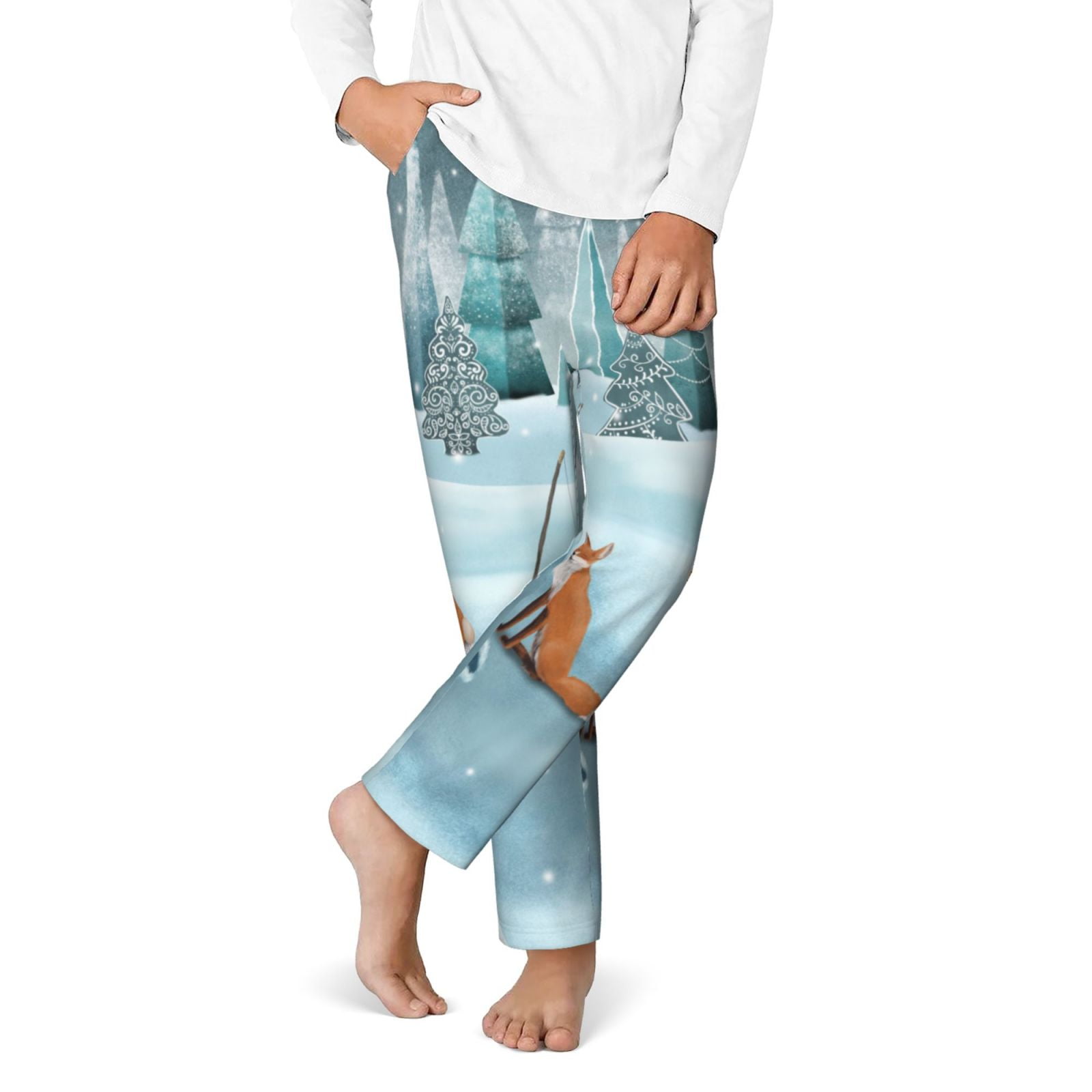 Rocae Gnome And Red Fox Fishing for Teenagers' Pajama Pants,Girls ...