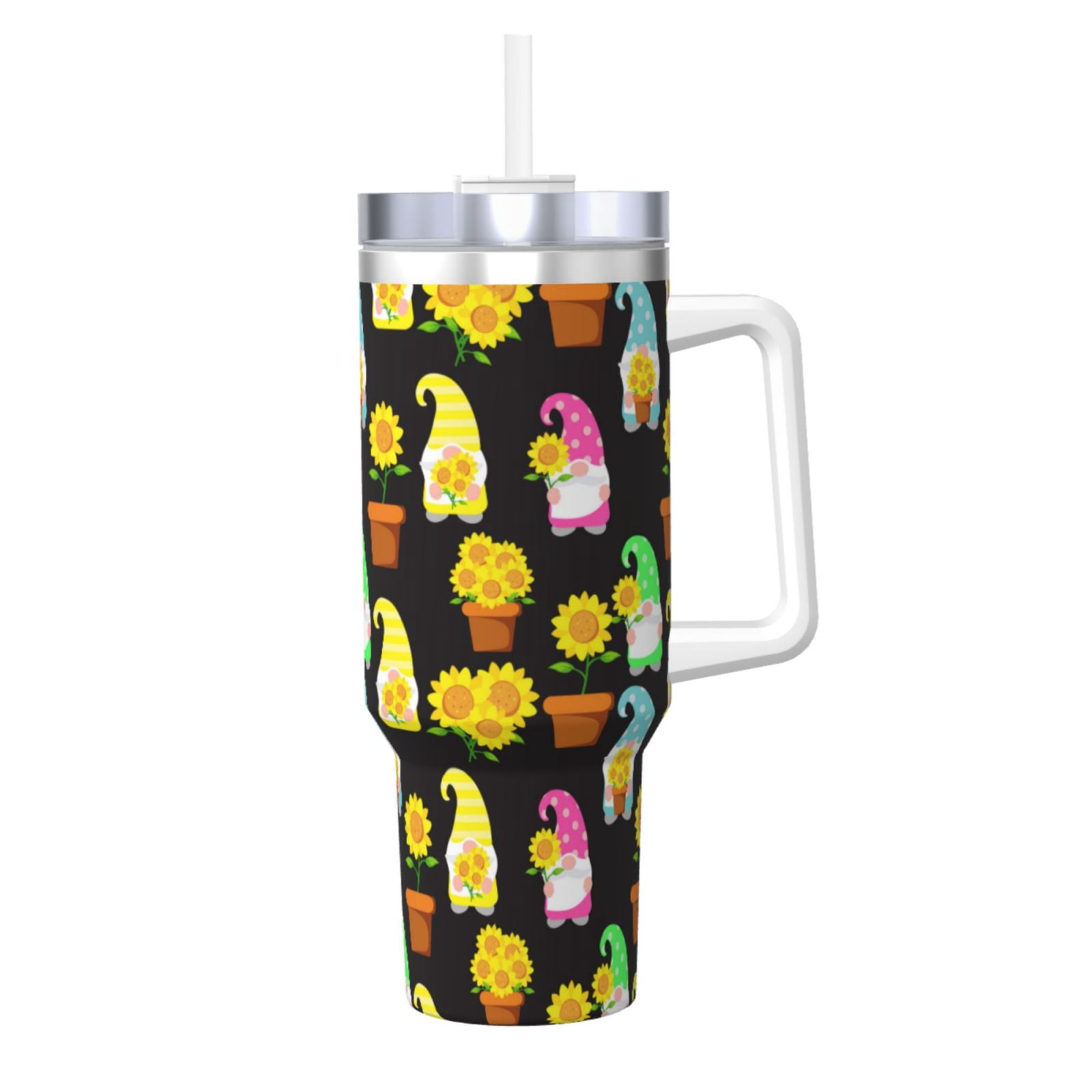 Rocae Gnomes With Sunflowers for 40OZ Ice Bully With Handle Keeps ...