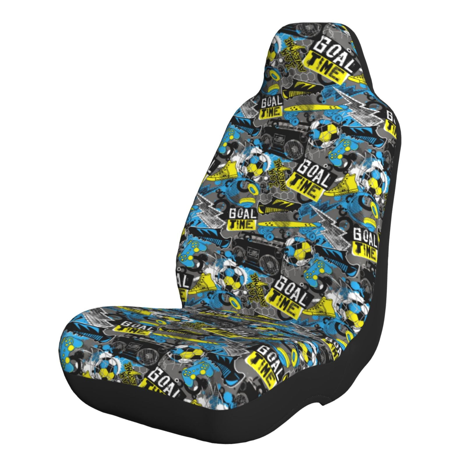 Rocae Goal Time Print Seat Covers for Cars Trucks and SUVs,Easy to ...