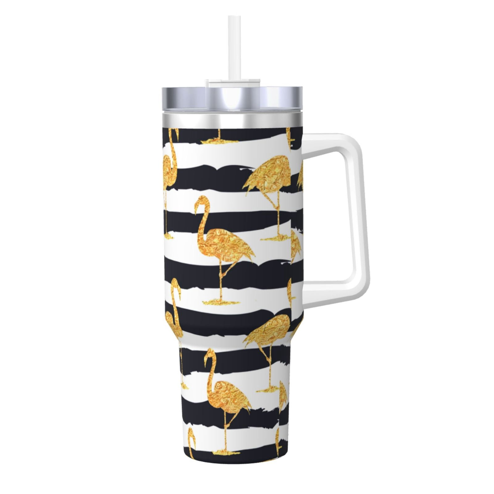 Rocae Gold Flamingo for 40OZ Ice Bully With Handle Keeps Drinks Hot or ...