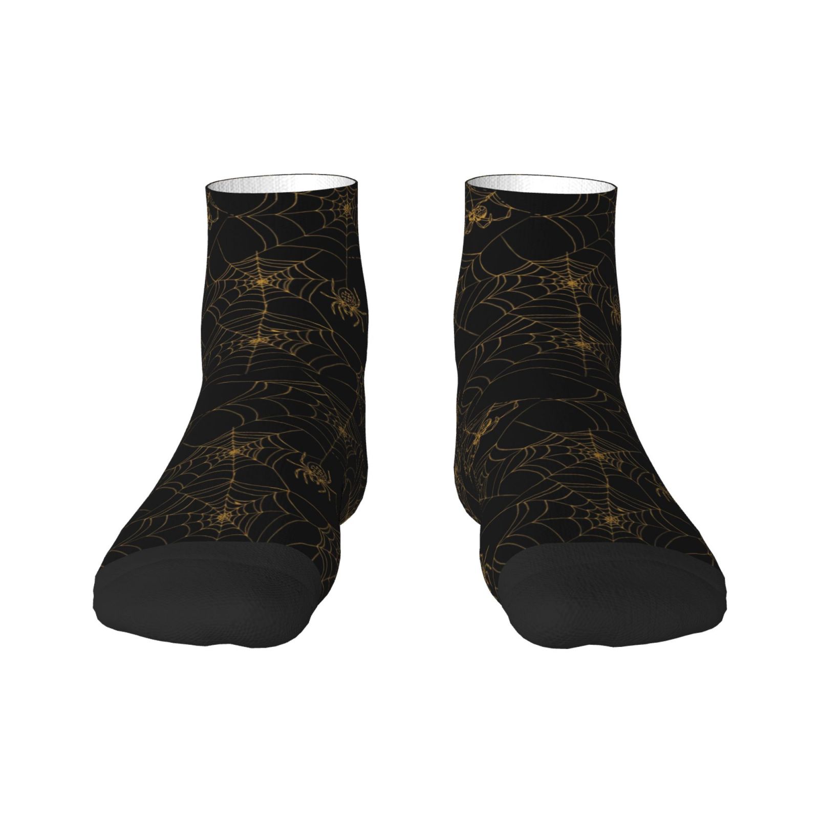 Rocae Gold Spiders And Cobwebs for Premium Adult Socks,Comfortable ...