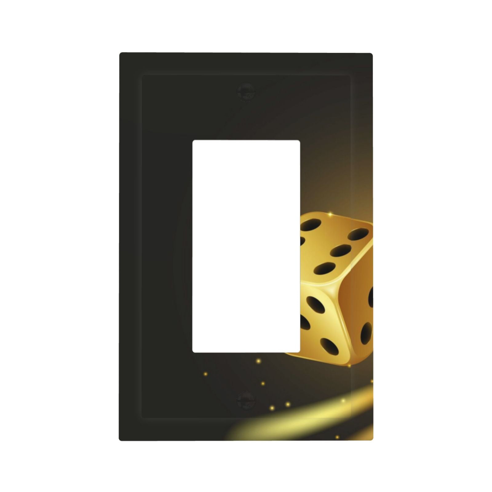 Rocae Golden Dice for Decorator Light Switch or Receptacle Outlet Wall ...