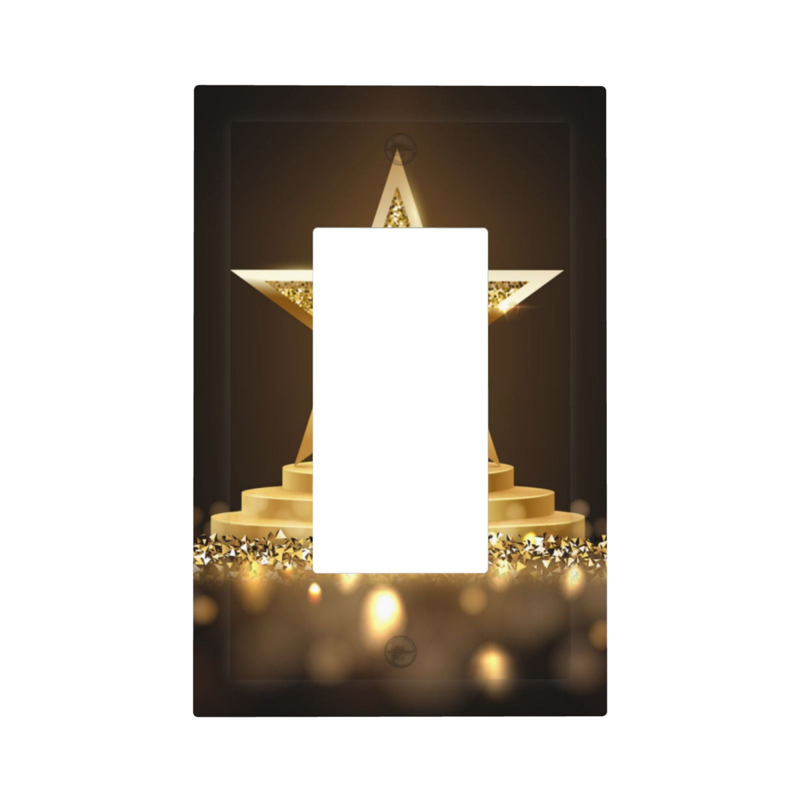 Rocae Golden Glitter And Light for Decorator Light Switch or Receptacle ...