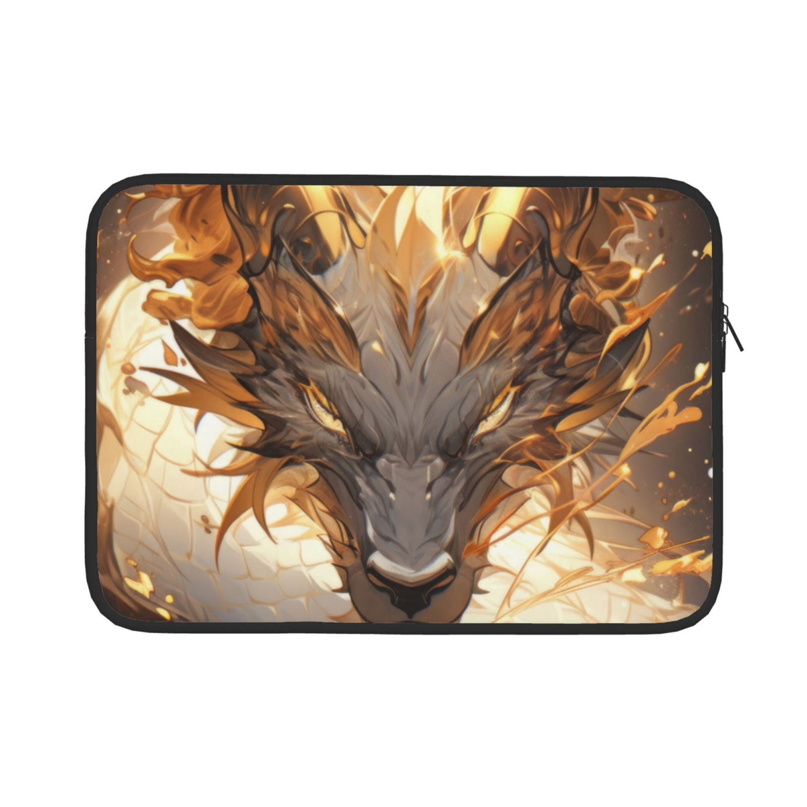 Rocae Golden Horned White Dragon for Classic Slim Ergonomic Briefcase and Waterproof Laptop Bag ...