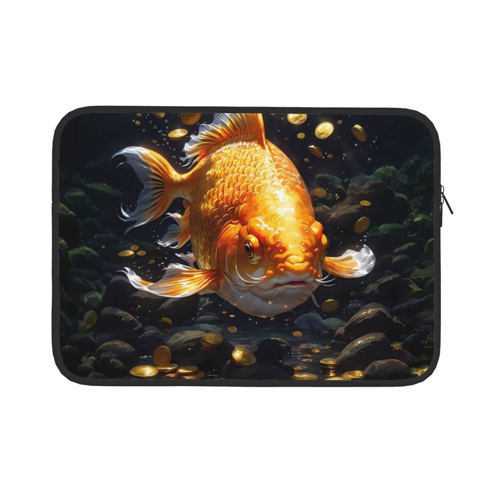 Rocae Golden Koi And Treasure for Classic Slim Ergonomic Briefcase and ...