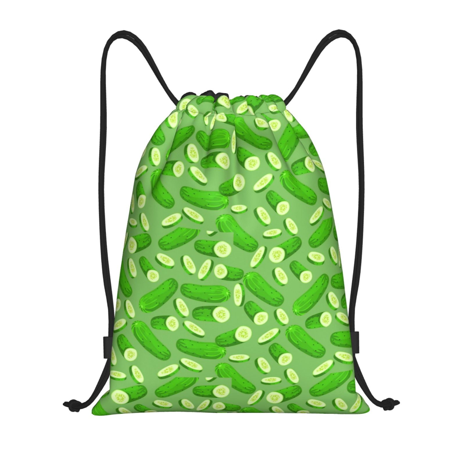 Rocae Green Cucumber for Gym Bag Drawstring Bags Gym Backpack for Gym ...