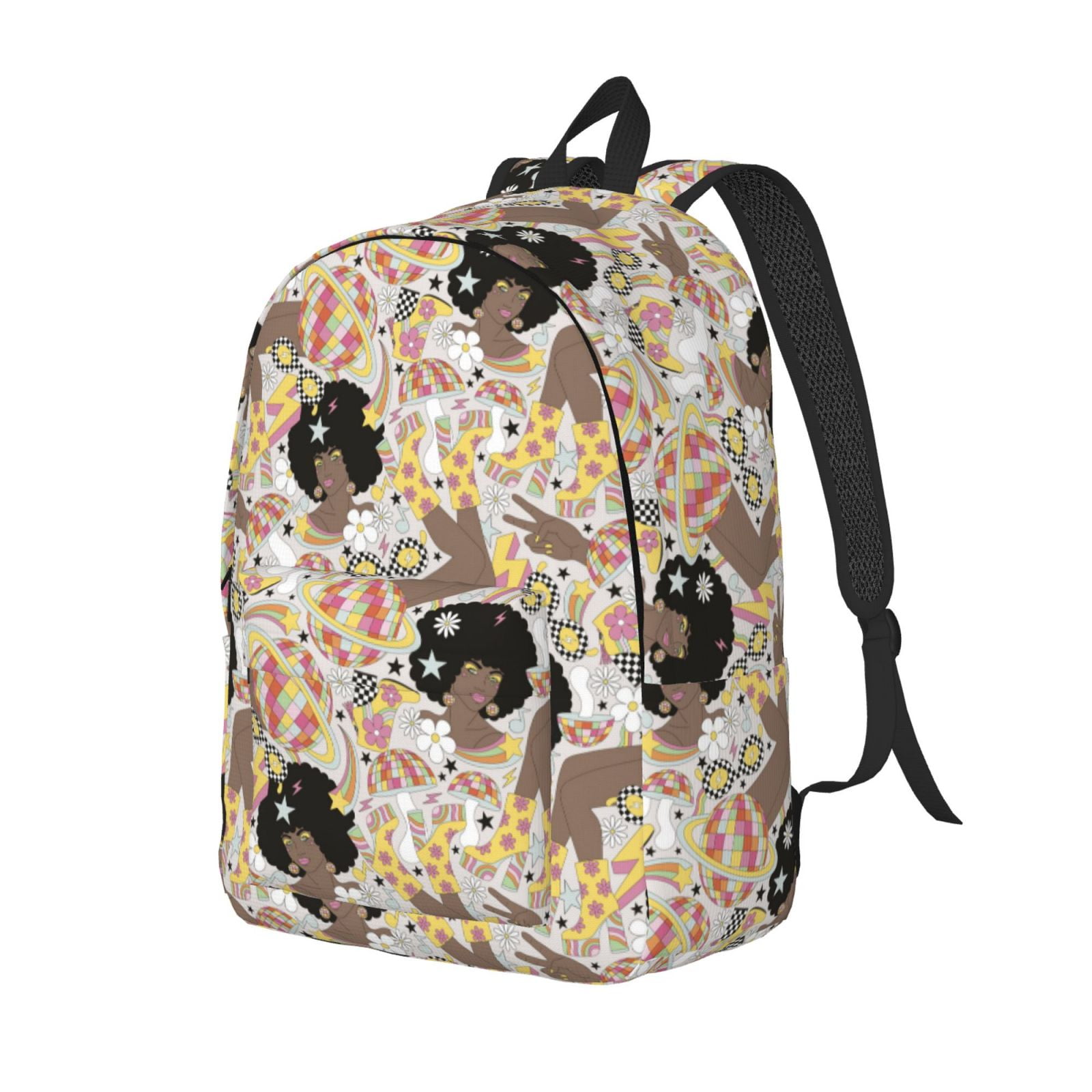 Rocae Groovy Disco for Canvas College Laptop Backpack for Men Women ...