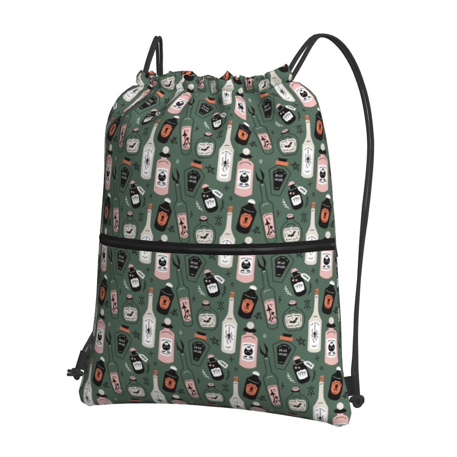 Rocae Halloween Potions for Drawstring zipper Backpack Gym Backpack Bag ...
