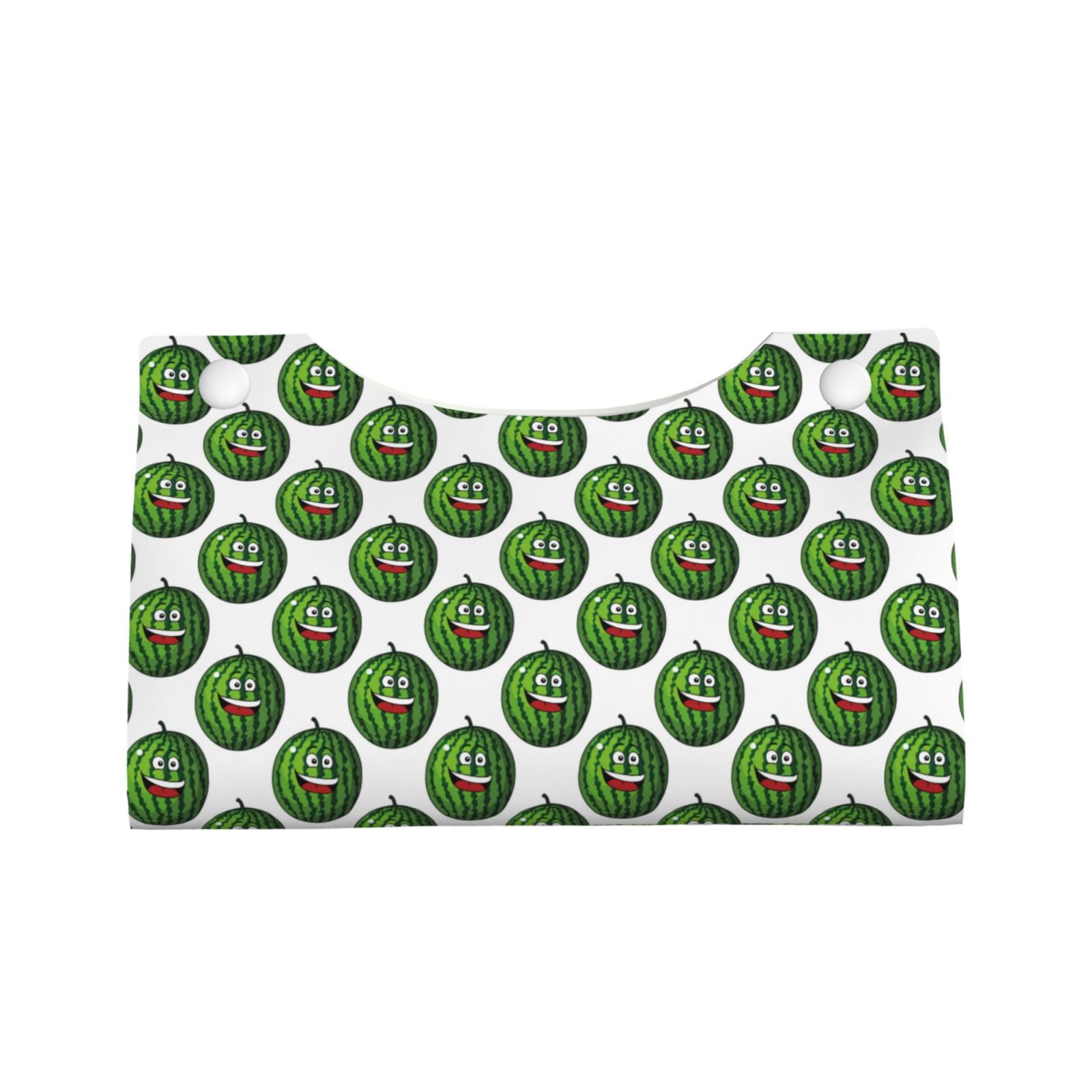 Rocae Happy Watermelon Print Long Tissue Box Lid Durable Leather Tissue ...