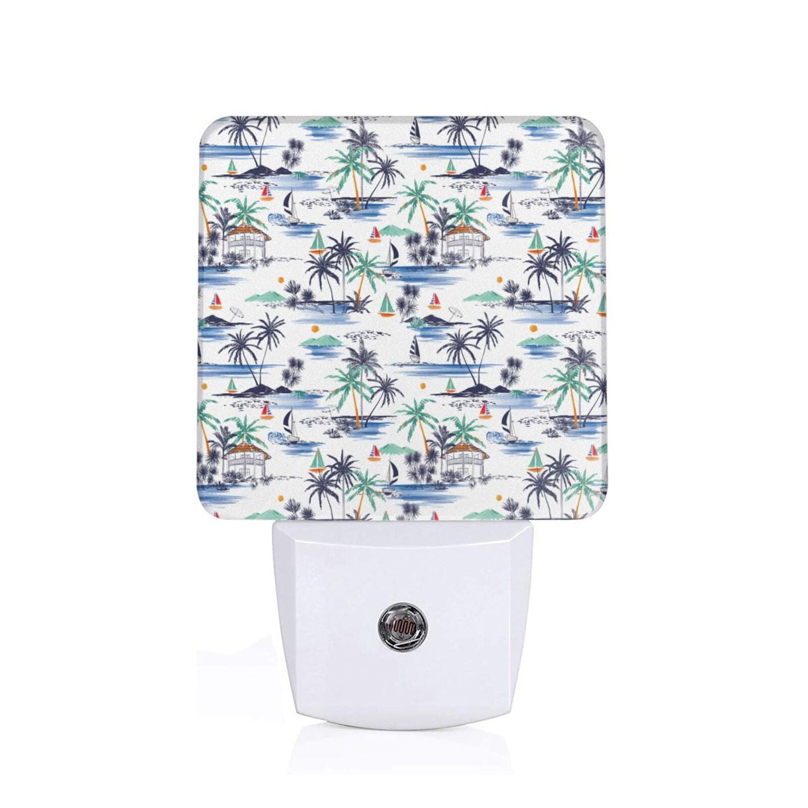 Rocae Hawaii Palms for 0.5W Plug in Night Light, Dusk to Dawn, Bright ...