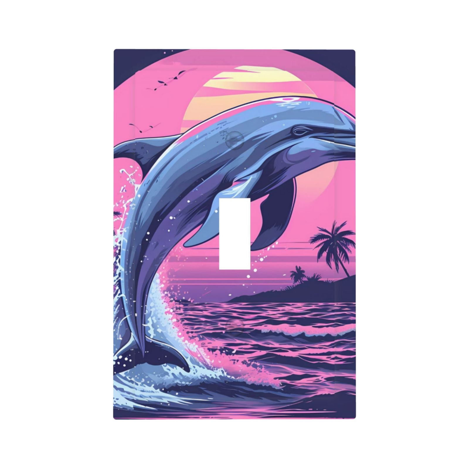 Rocae Hawaiian Beach Dolphin for Decorator Light Switch or Receptacle ...