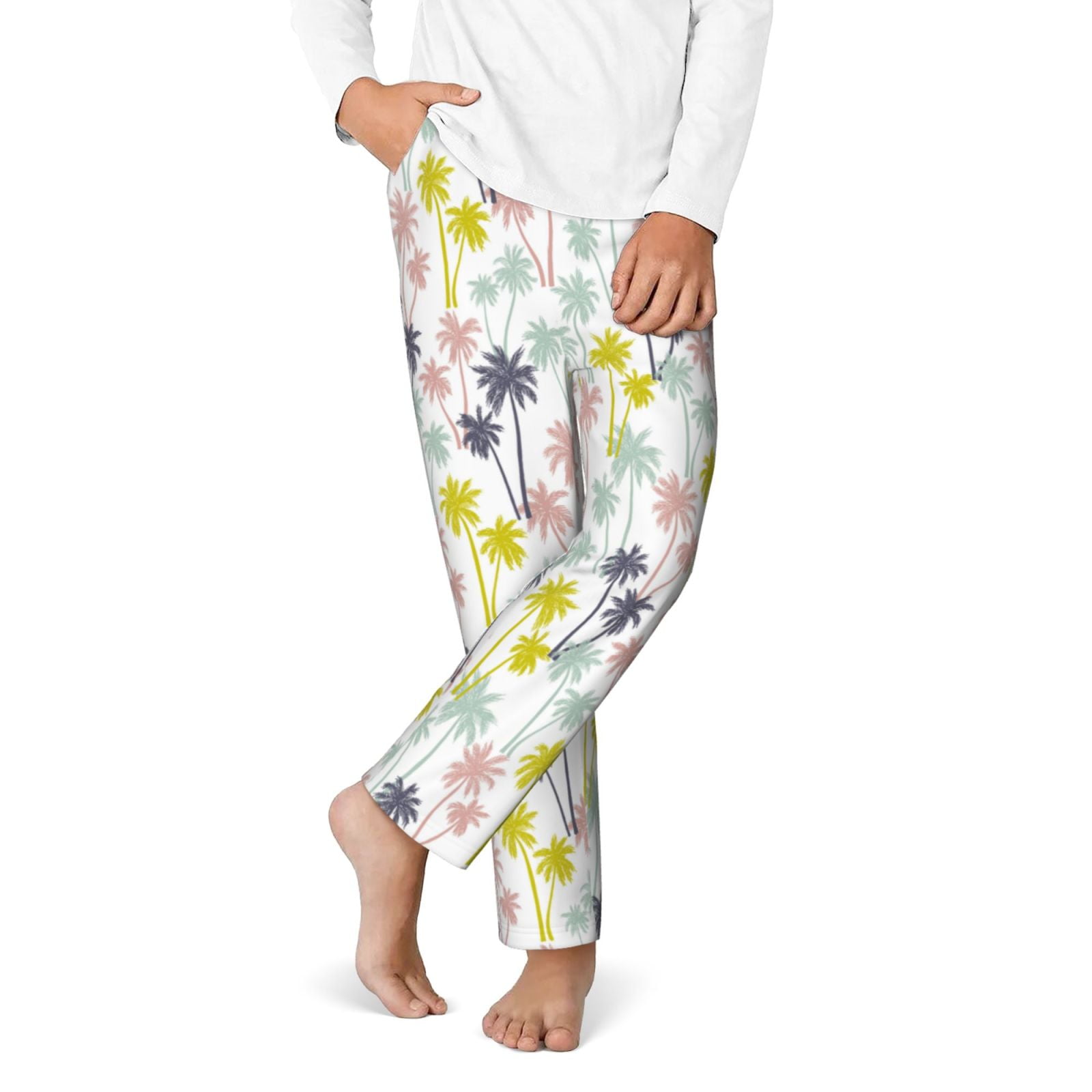 Rocae Hawaiian Coconut Tree for Teenagers' Pajama Pants,Girls lounge ...
