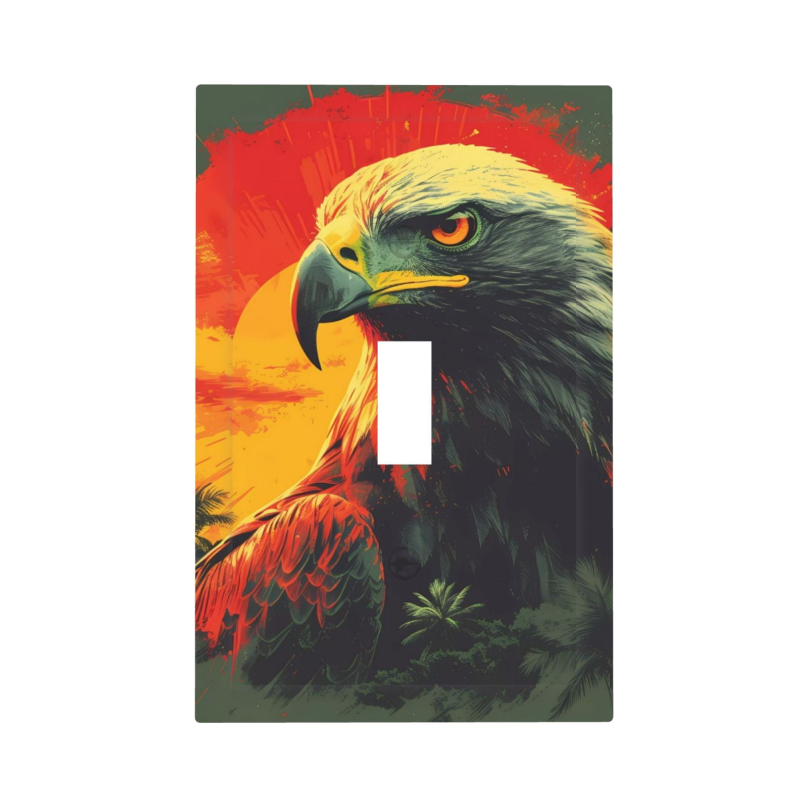 Rocae Hawaiian Style Bald Eagle for Decorator Light Switch or ...