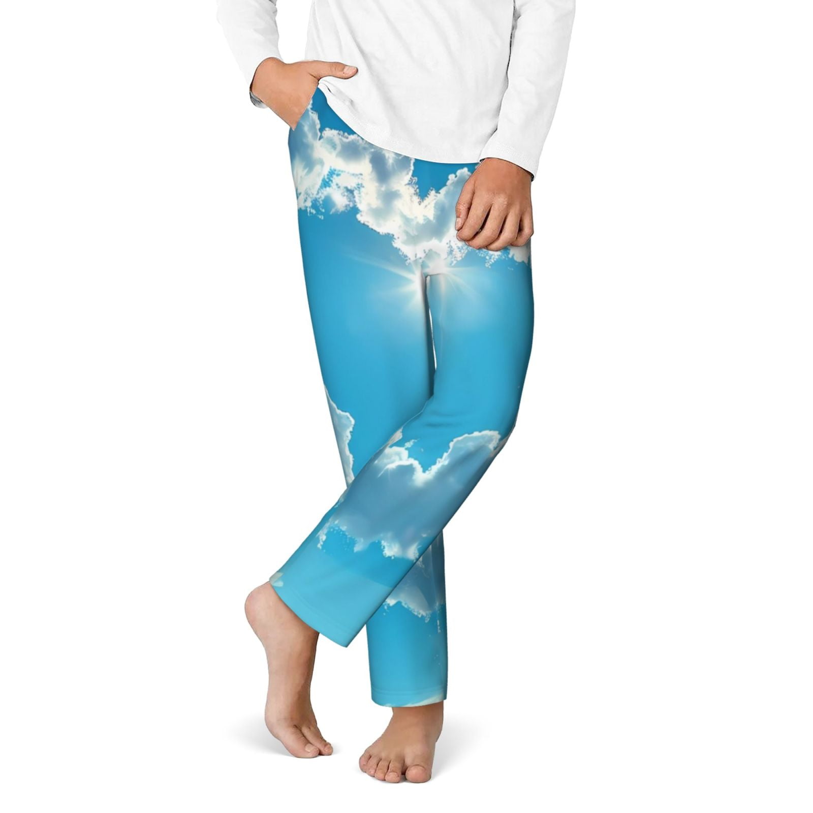 Rocae Heart Shaped Cloud for Teenagers' Pajama Pants,Girls lounge pants ...