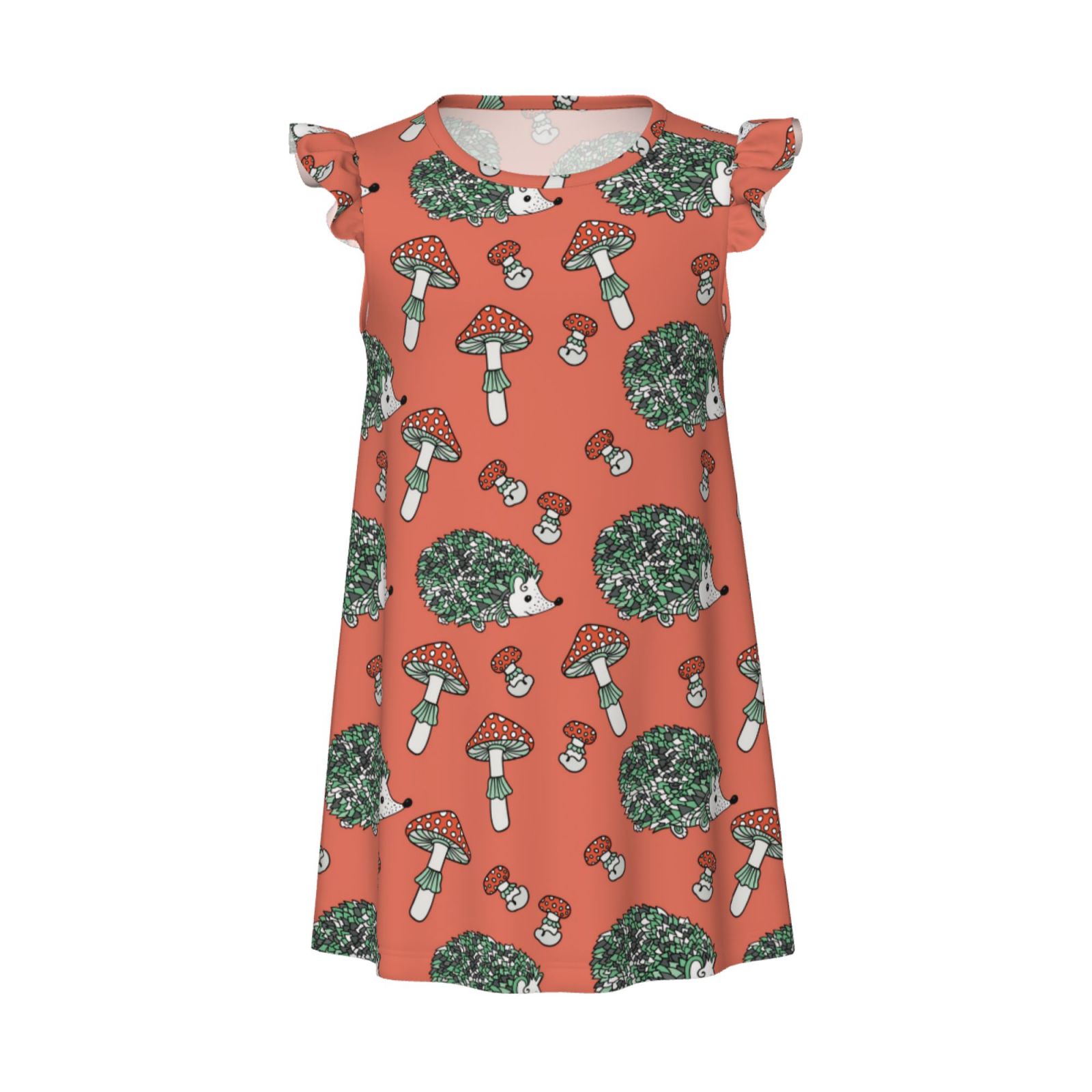Rocae Hedgehog Mushroom for Girls Nightgowns Pajamas Dress - Soft ...