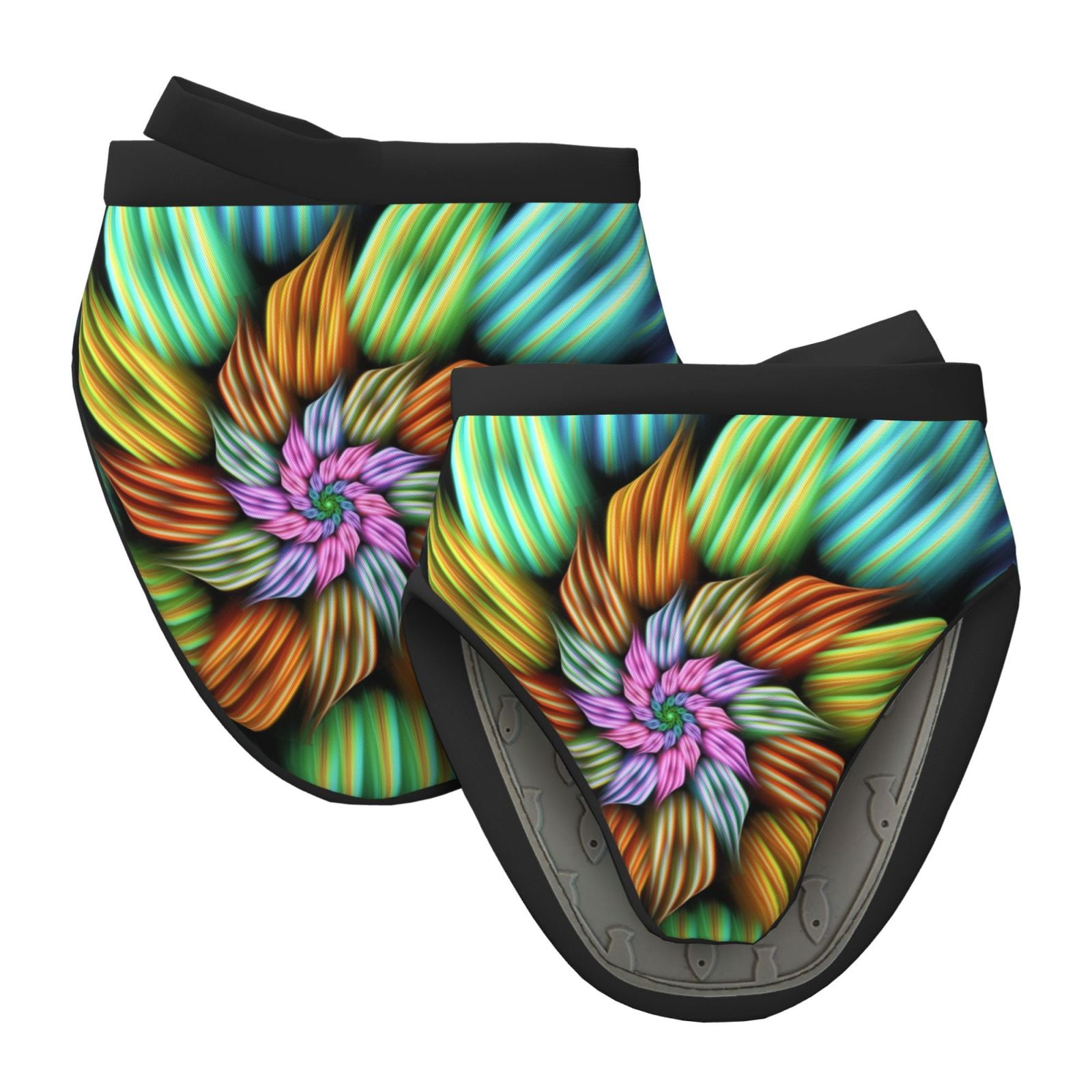 Rocae Hippie Style for Mini Oven Mitts Rubber Oven Glove, Kitchen ...