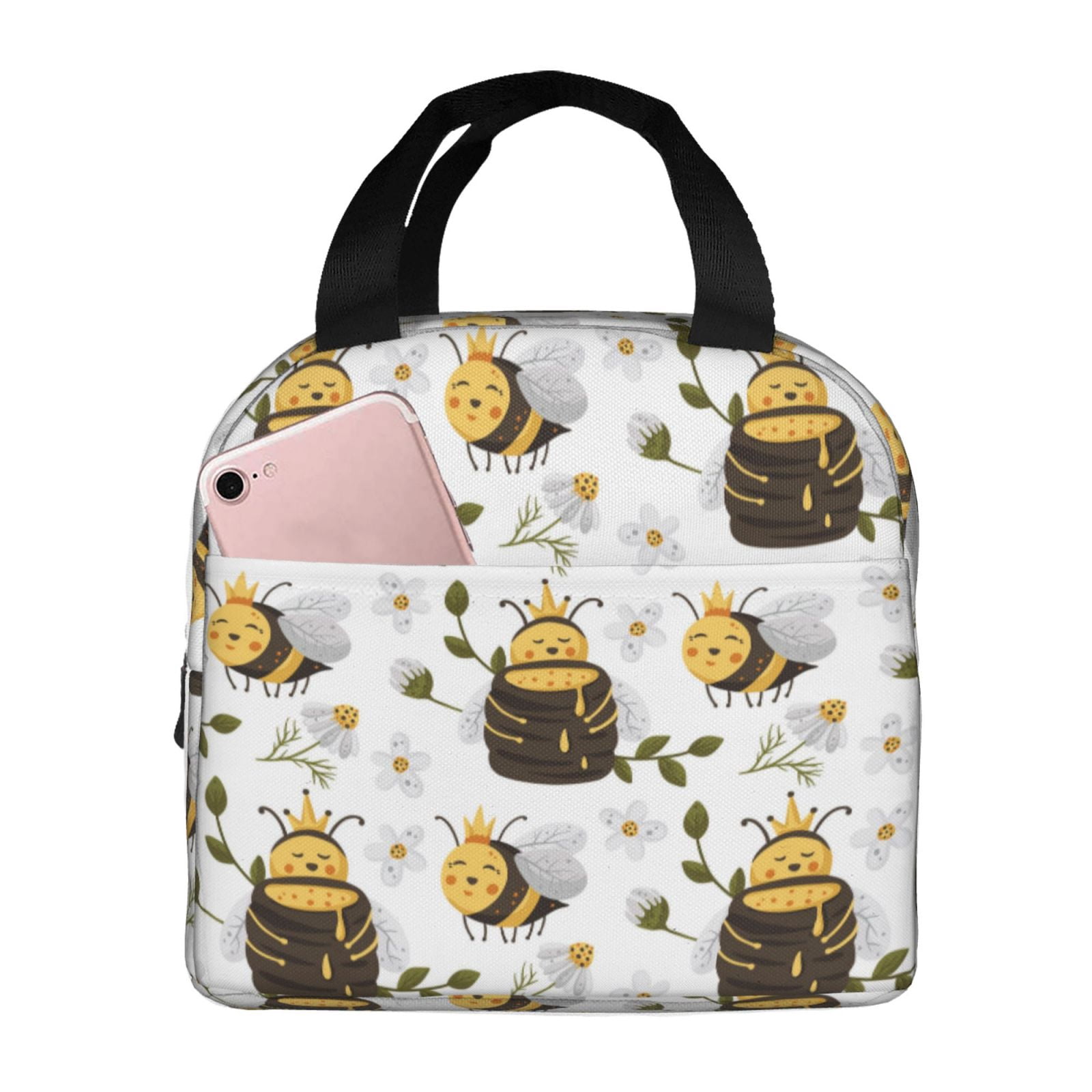 Rocae Honey Bee Insect for Insulated Lunch Bag for Women Men,Large ...