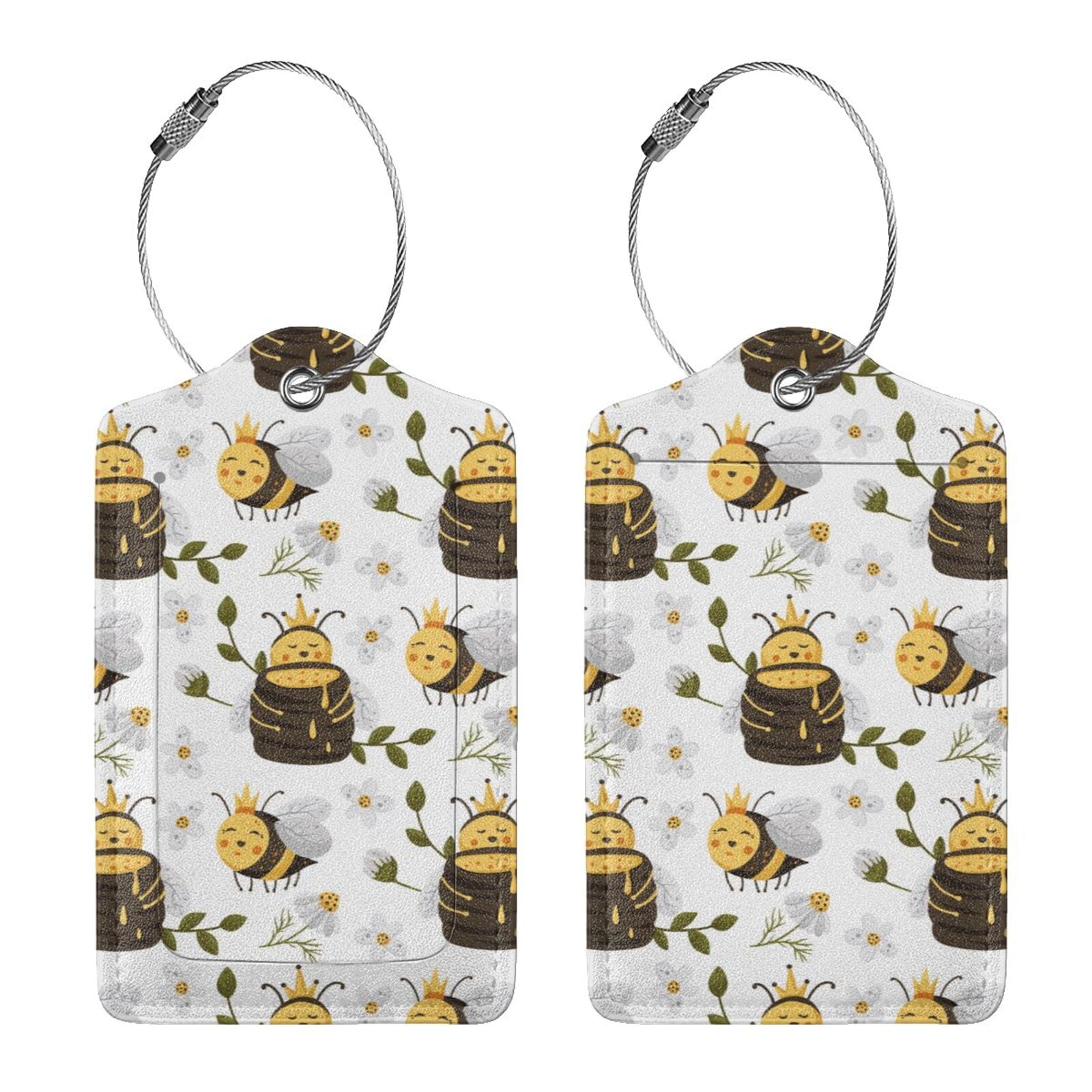 Rocae Honey Bee Insect for Leather Luggage Baggage Tags ID Label ...