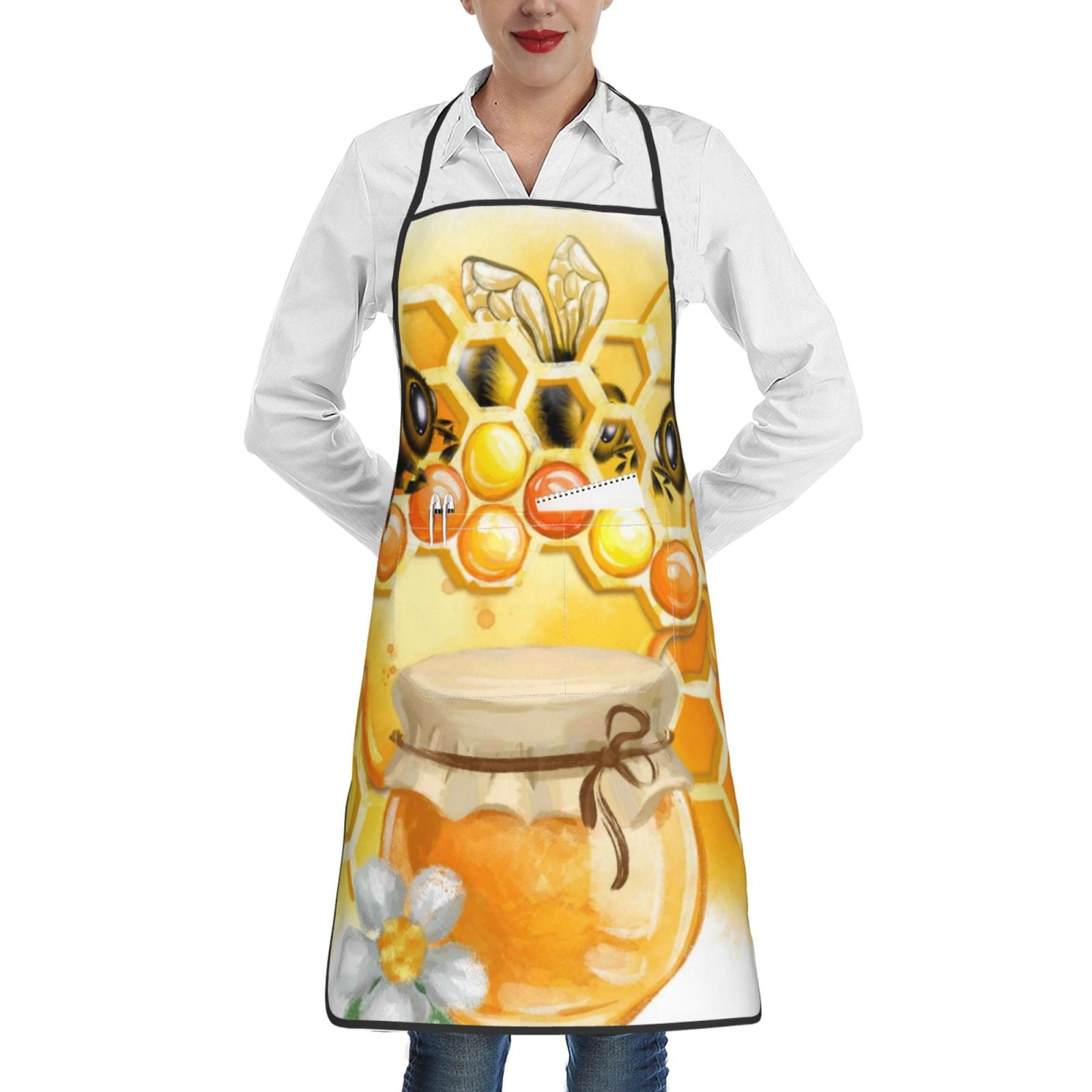 Rocae Honey Bee for Kitchen Aprons for Women Adjustable Cooking Kitchen ...