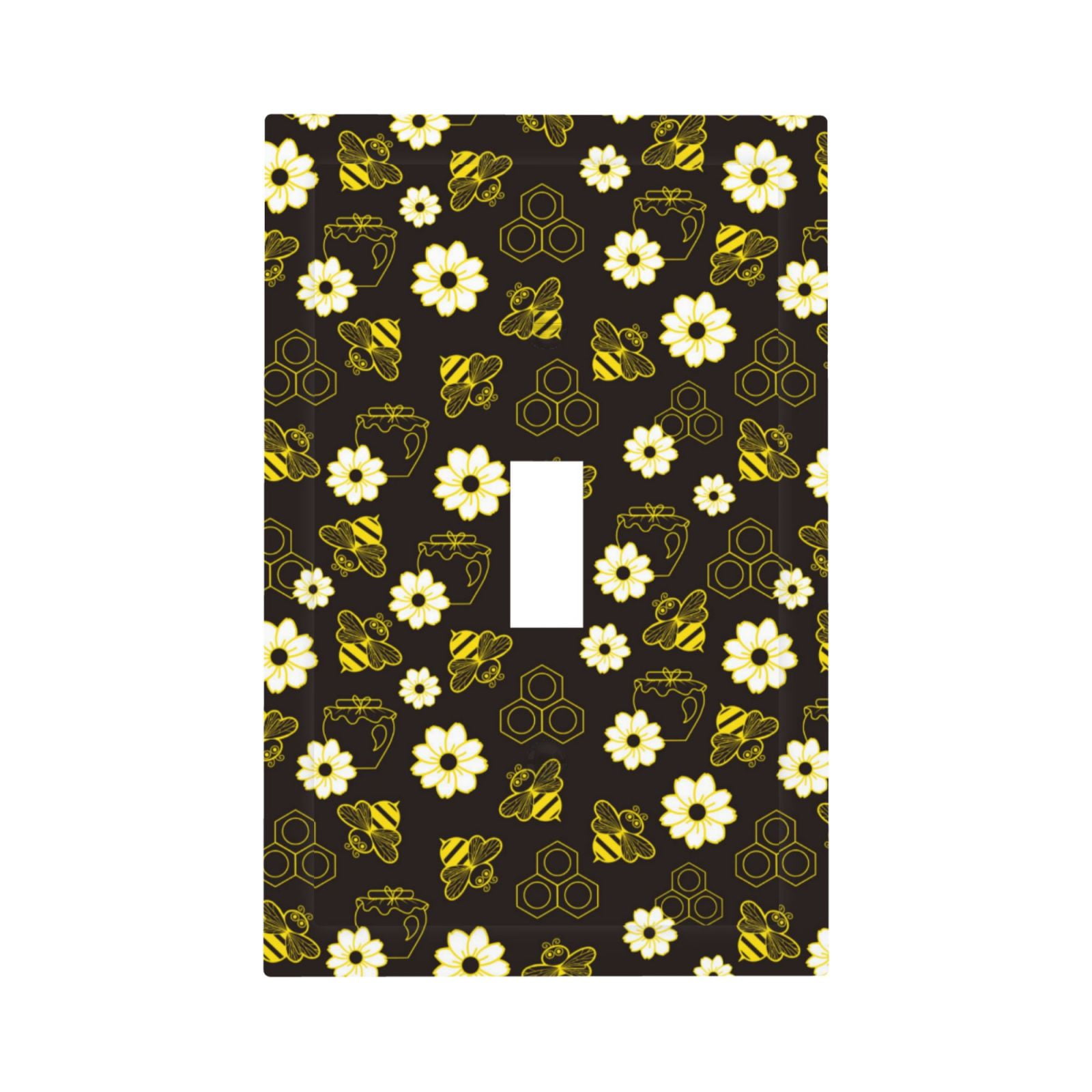 Rocae Honey Bees With Flowers for Decorator Light Switch or Receptacle ...