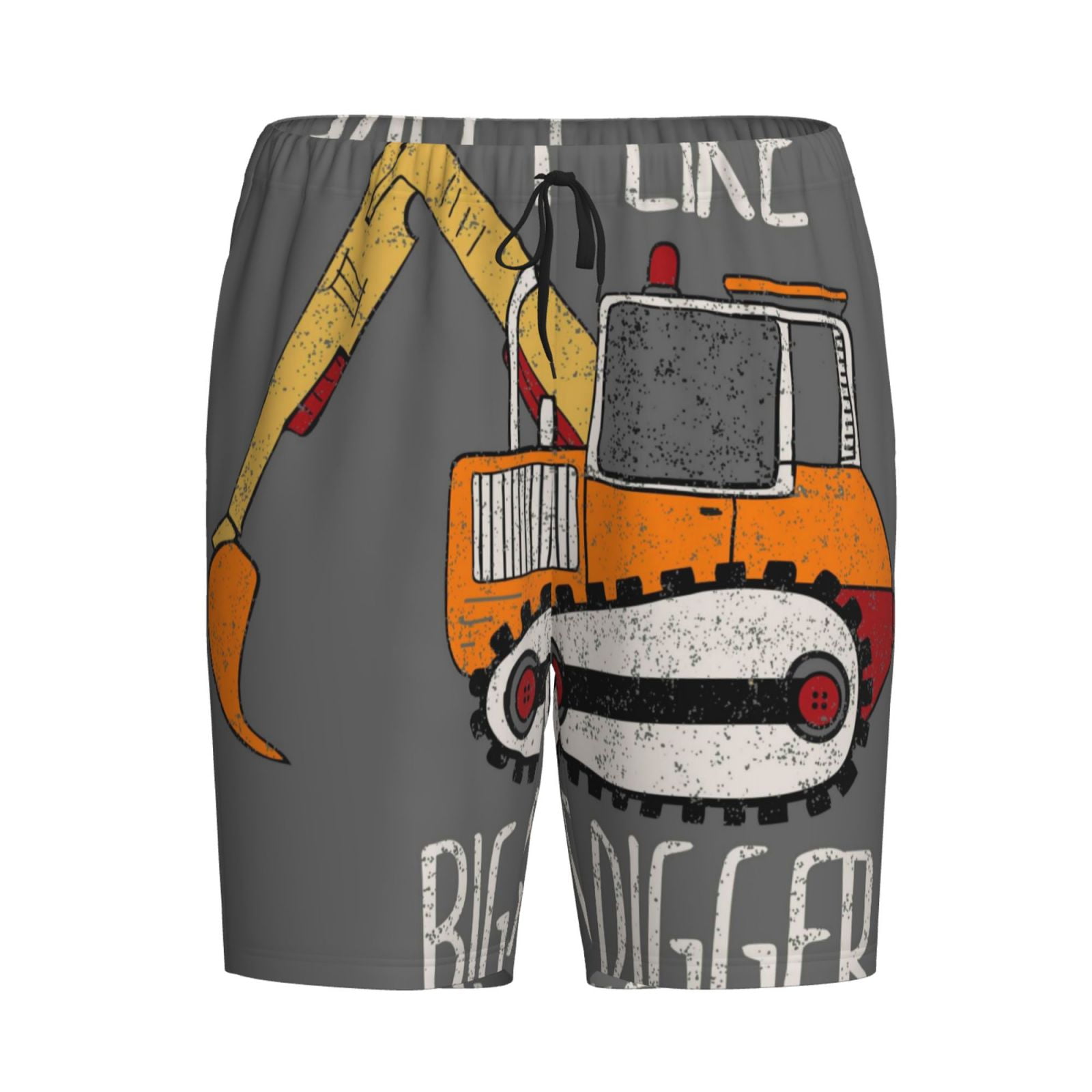 Rocae I Like Big Digger for Men's Soft Sleep Pajama Shorts, Waistband ...