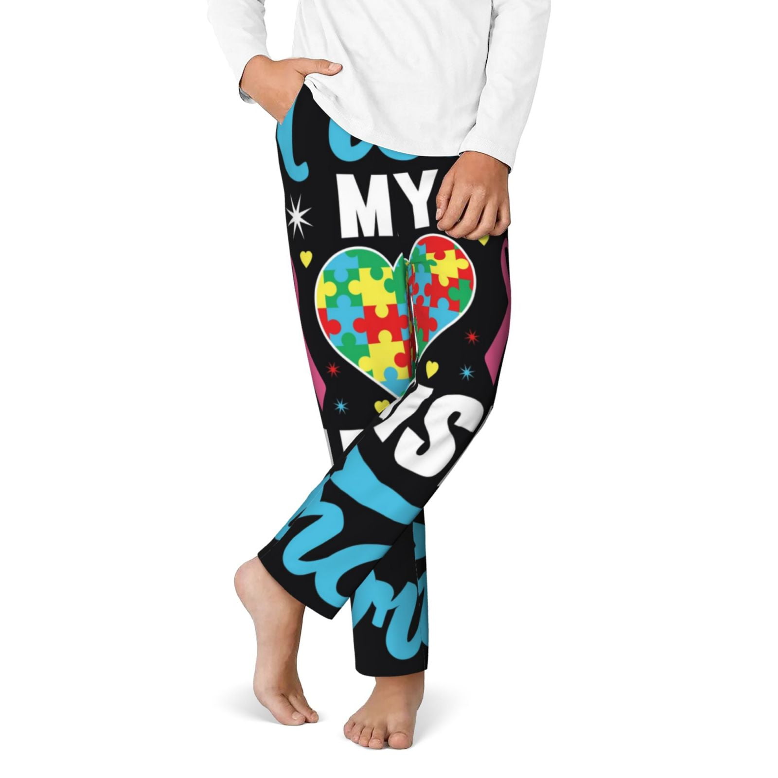 Rocae I Love My Autism for Teenagers' Pajama Pants,Girls lounge pants ...