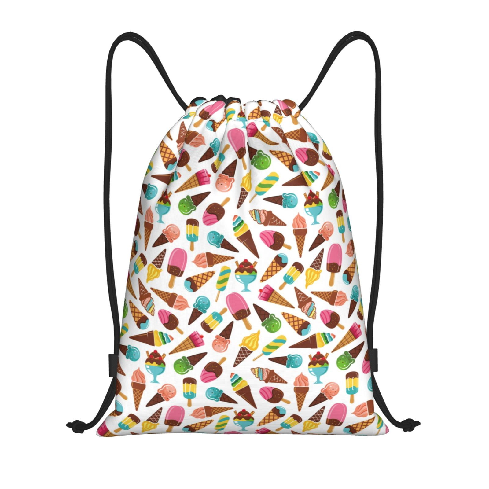 Rocae Ice Cream Popsicles for Gym Bag Drawstring Bags Gym Backpack for ...