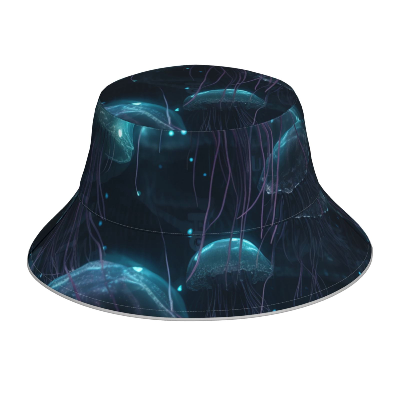 Rocae Ice blue light spot jellyfish for reflective Bucket Hat for Men ...