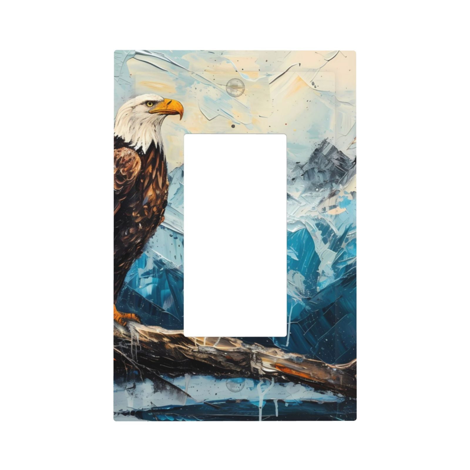 Rocae Iceberg Bald Eagle for Decorator Light Switch or Receptacle ...