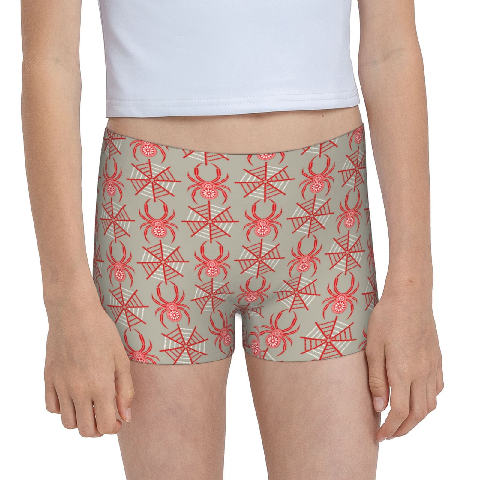 Rocae Insects Spiders for Girls' Cotton Boxer Briefs, Soft Mid-rise ...