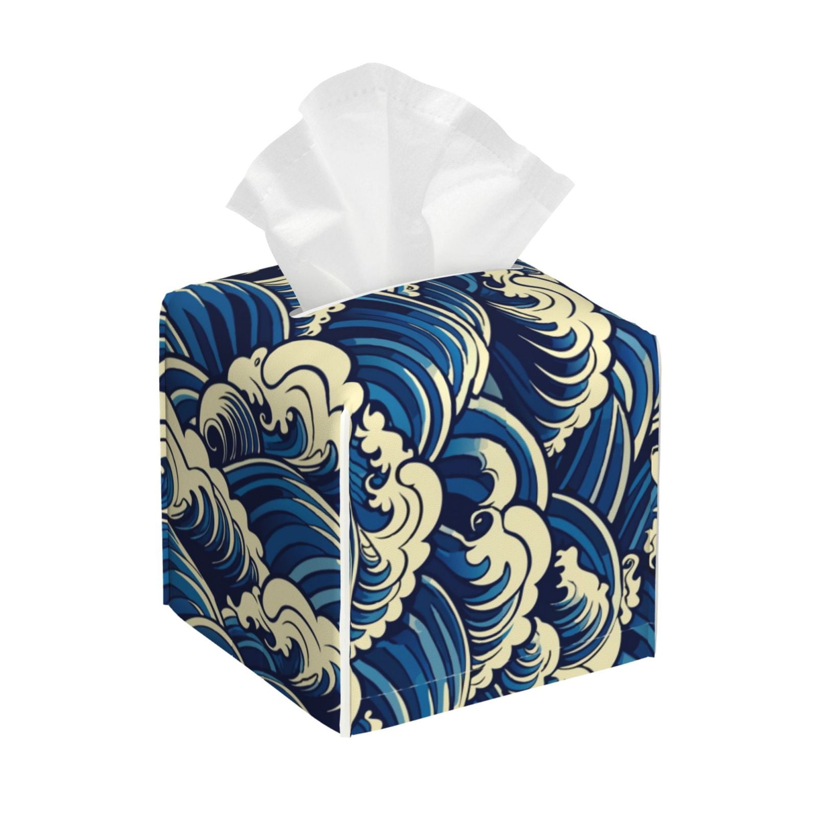 Rocae Japanese Water Wave for High-grade Leather Tissue Box,Office ...