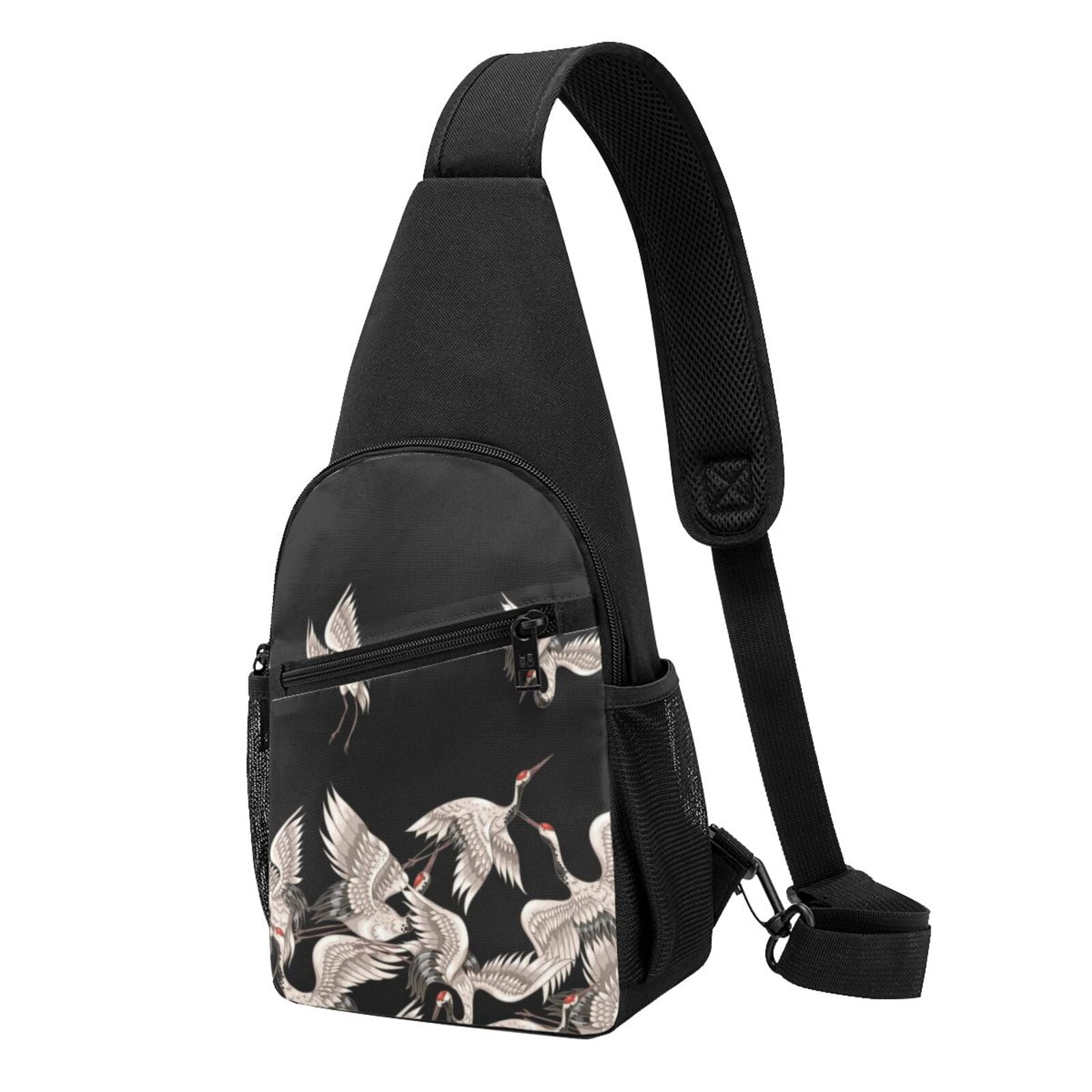 Rocae Japanese White Crane for Sling Bag Chest Shoulder Backpack ...