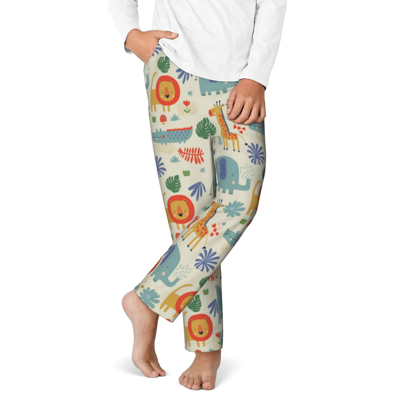 Rocae Jungle Animals for Teenagers' Pajama Pants,Girls lounge pants ...