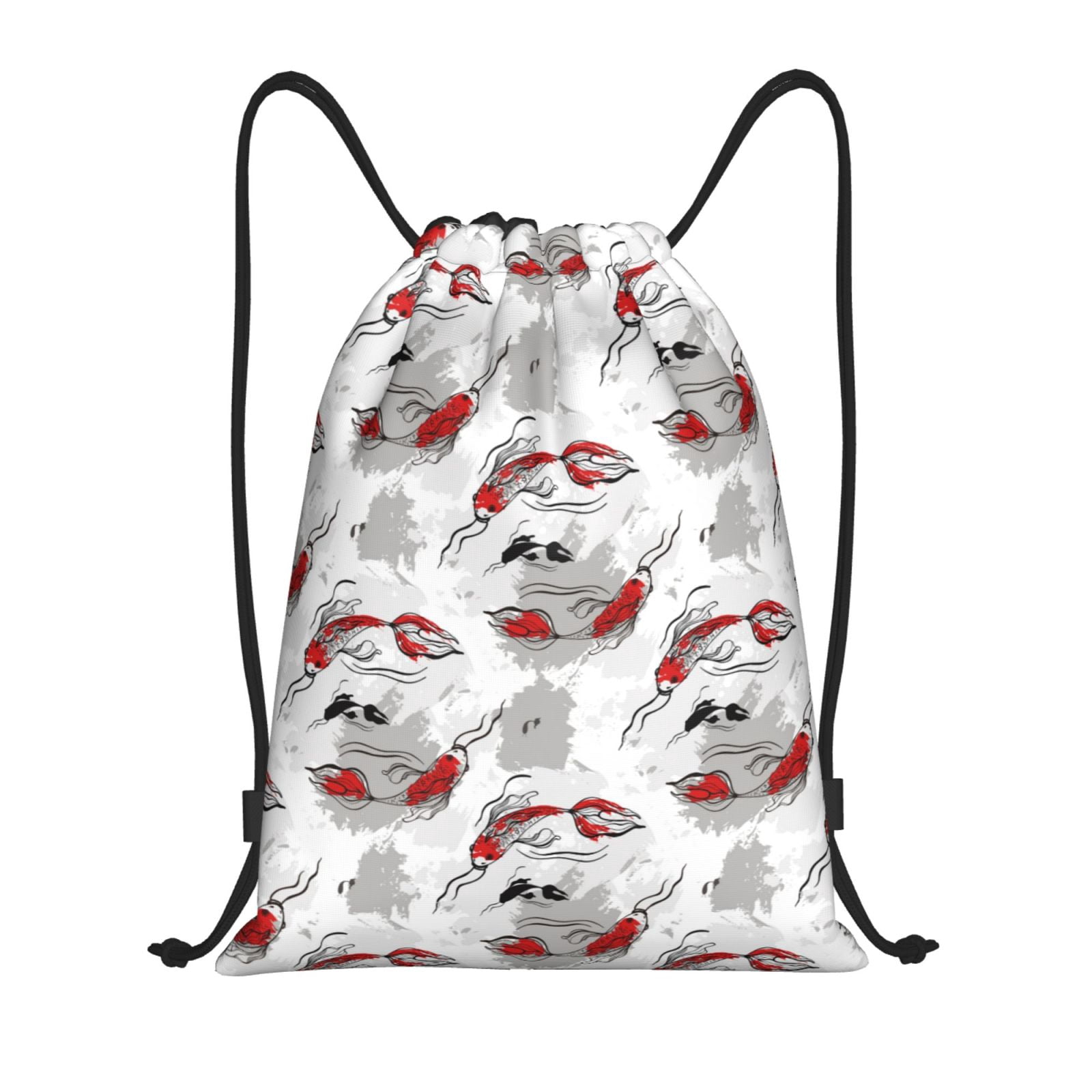 Rocae Koi Fish for Gym Bag Drawstring Bags Gym Backpack for Gym, Travel ...