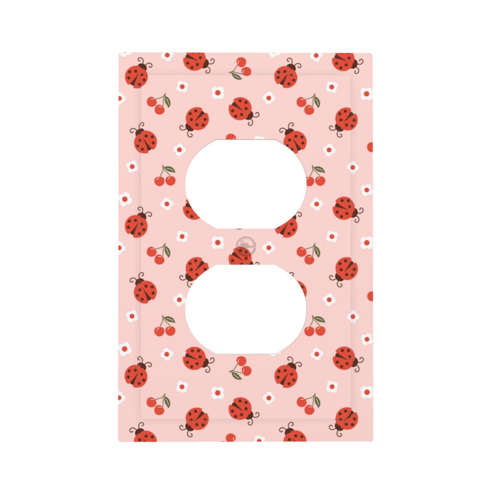 Rocae Ladybug With Flower for Decorator Light Switch or Receptacle ...