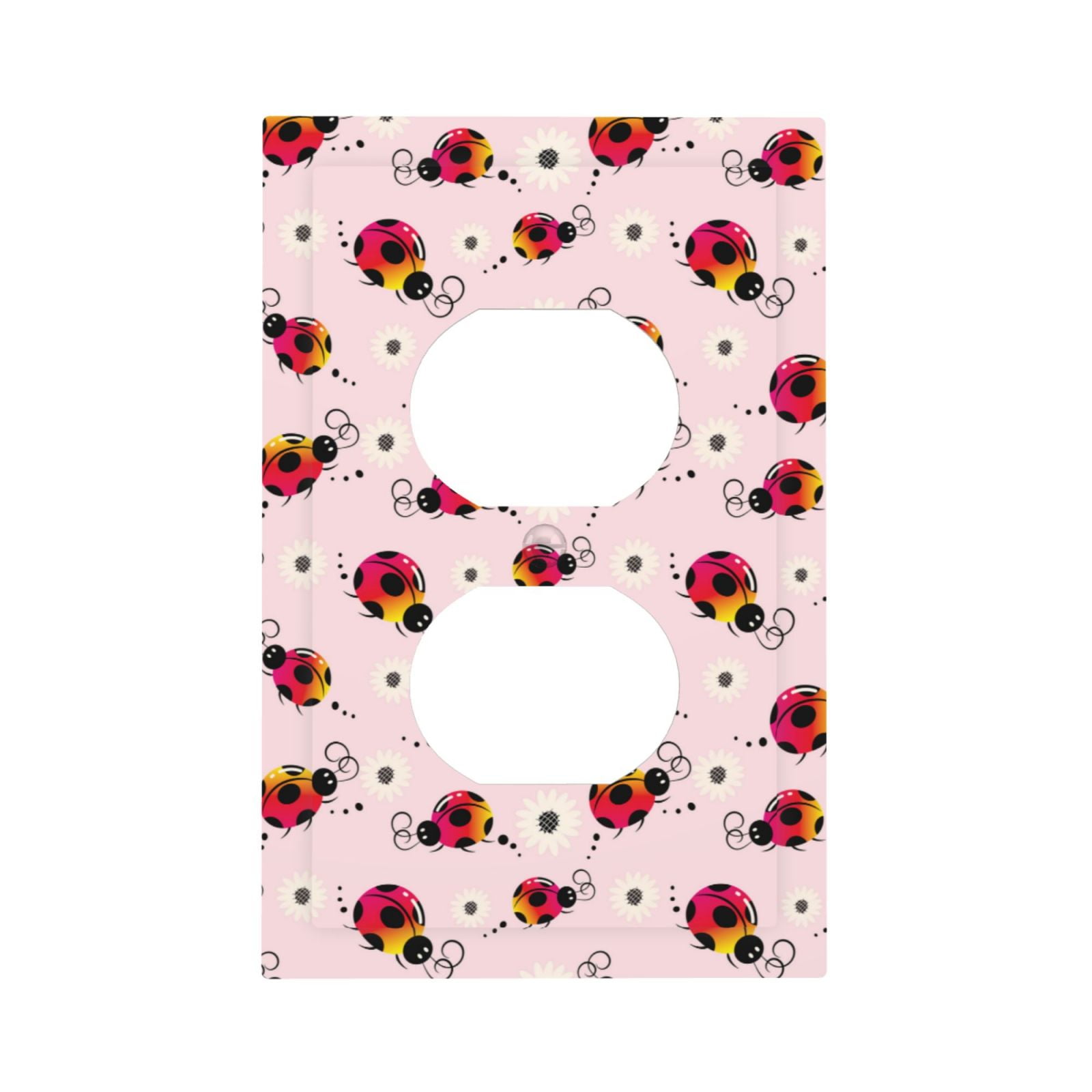 Rocae Ladybugs And Flower for Decorator Light Switch or Receptacle ...