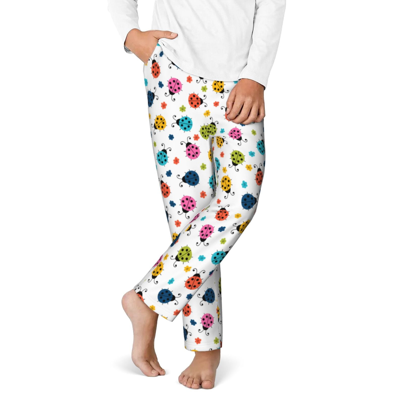 Rocae Ladybugs And Flowers for Teenagers' Pajama Pants,Girls lounge ...