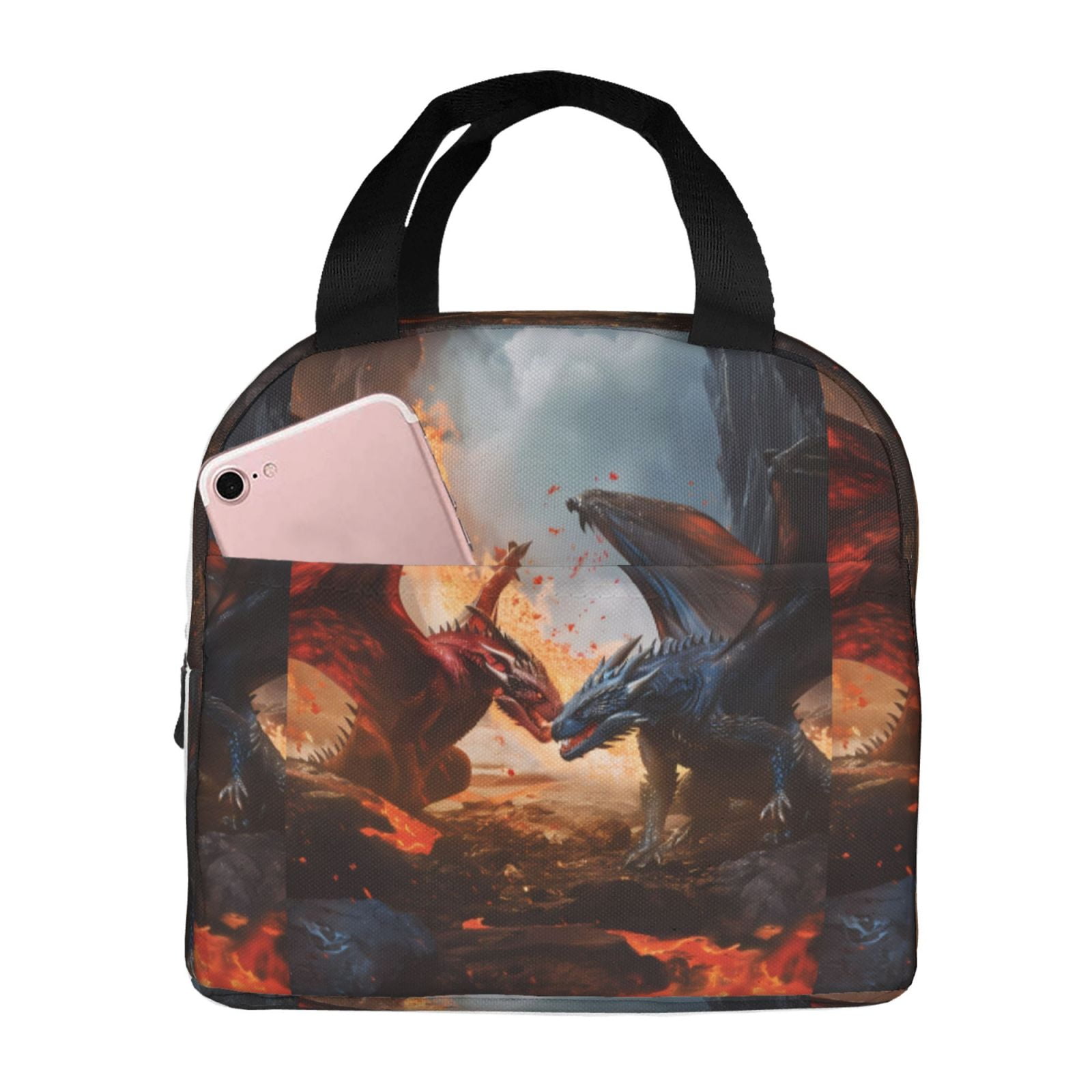 Rocae Lava Dragon for Insulated Lunch Bag for Women Men,Large Lunch Box ...