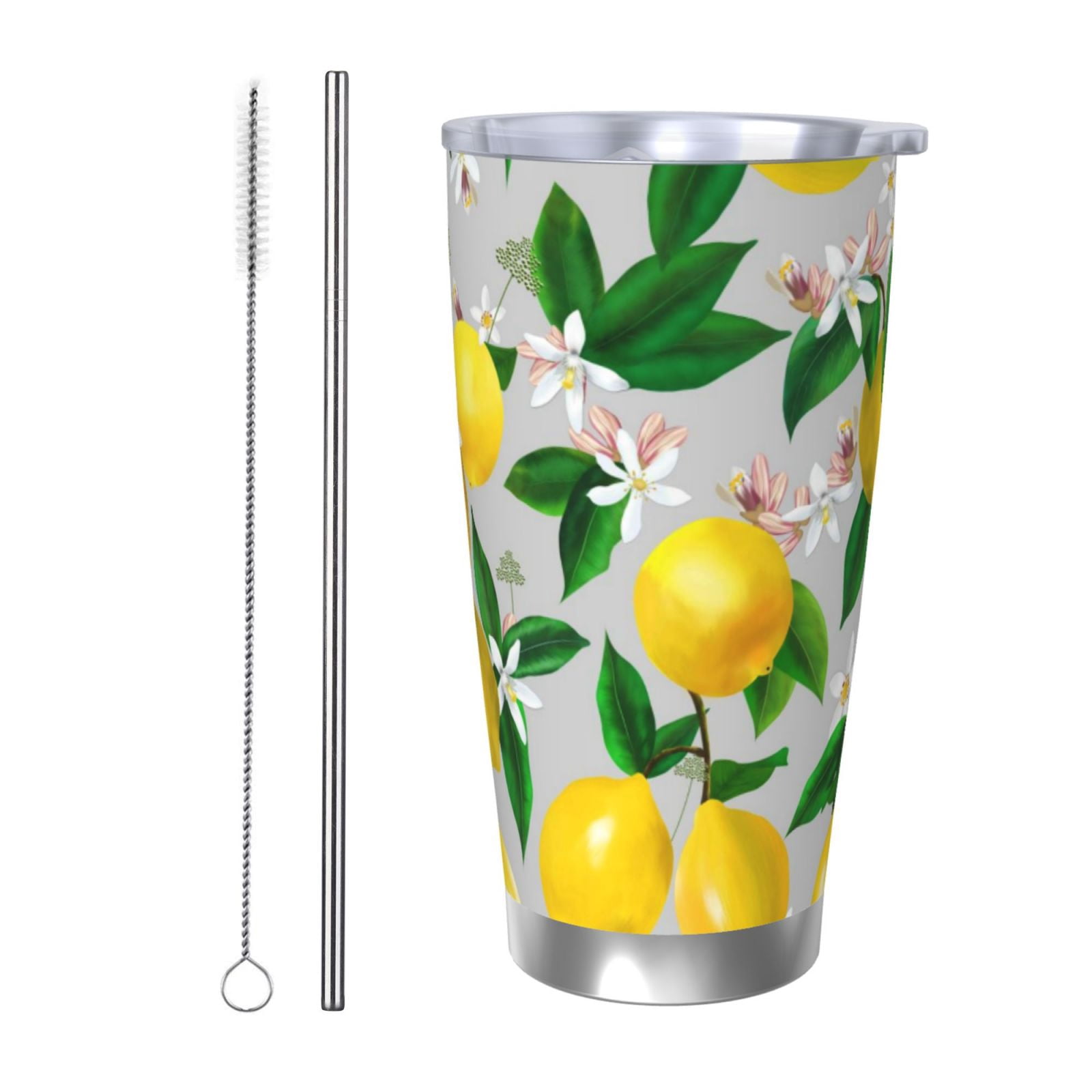 Rocae Lemon Seamless Pattern Oil Painting Effect for 20 Ounces ...