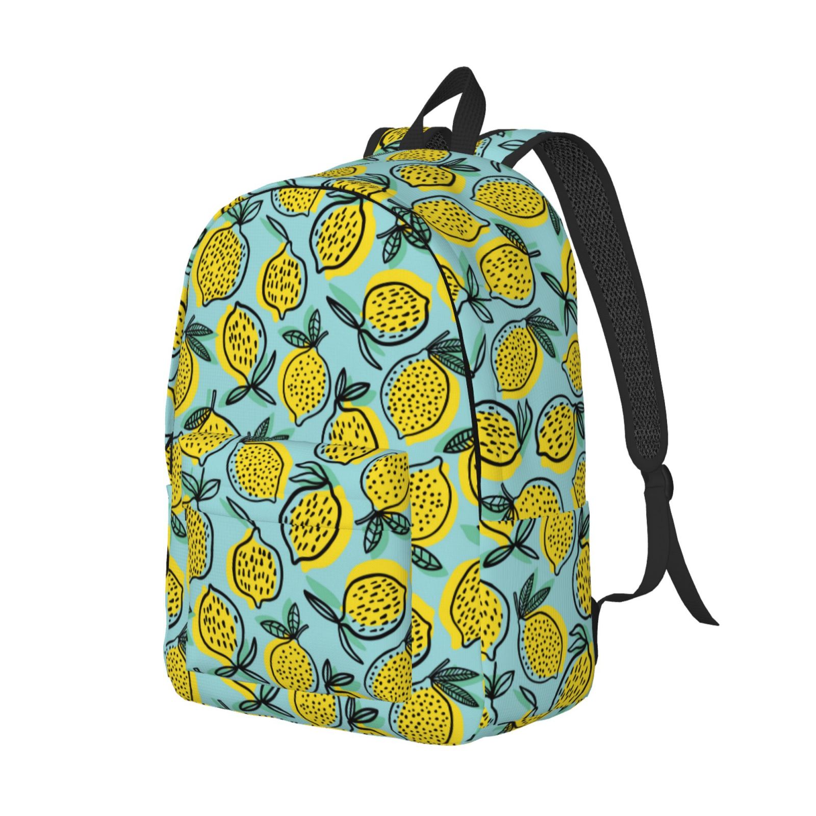Rocae Lemon for Durable Canvas Backpack Leisure Large Bag Travel ...