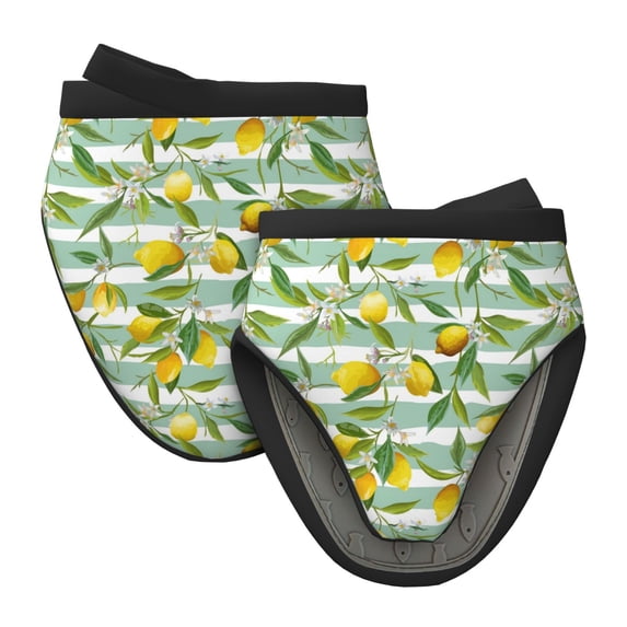 Rocae Lemon for Mini Oven Mitts Rubber Oven Glove, Kitchen Mittens ...