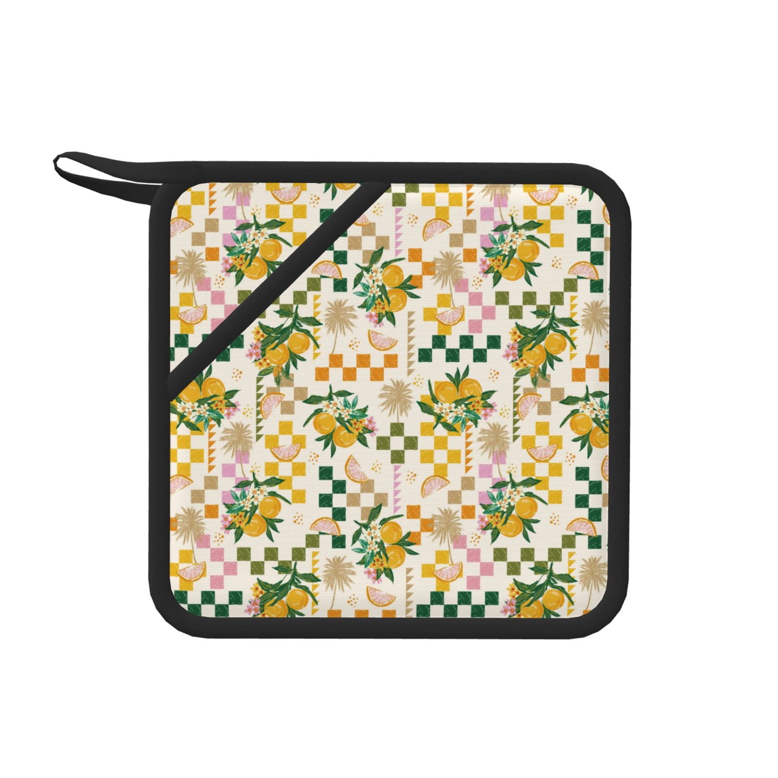 Rocae Lemon for Square Silicone Anti-scalding Mat Trivet Hot Pads for ...