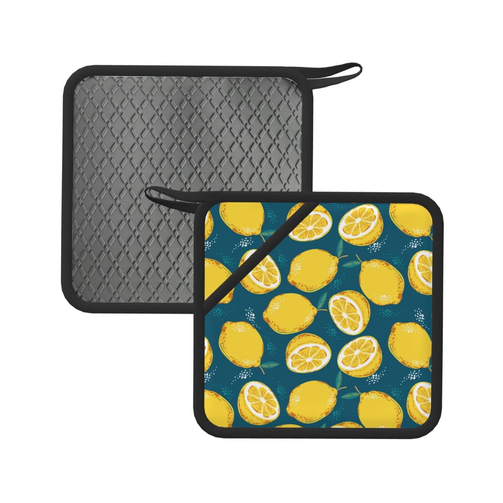 Rocae Lemon for Square Silicone Anti-scalding Mat Trivet Hot Pads for ...