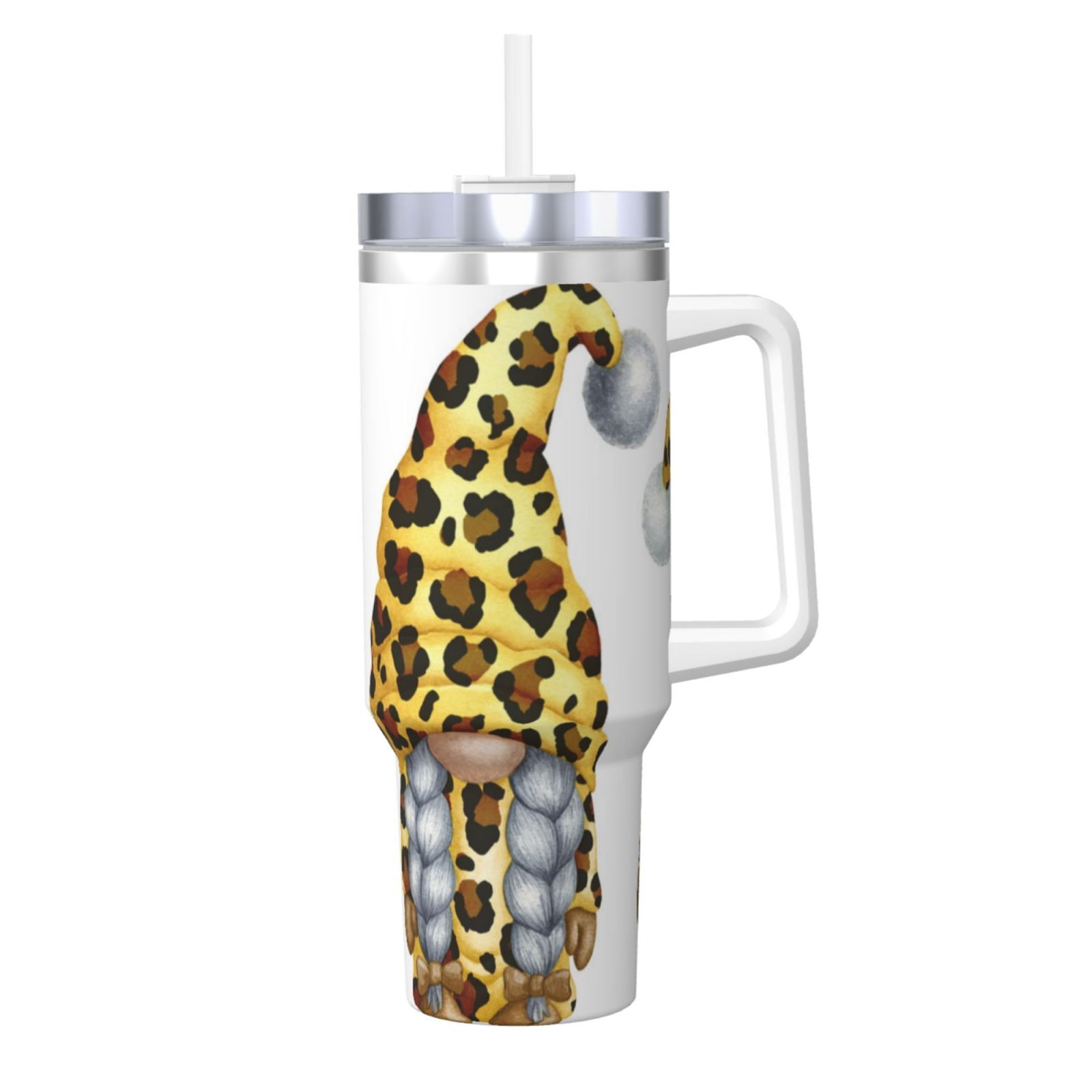 Rocae Leopard Gnomes for 40OZ Ice Bully With Handle Keeps Drinks Hot or ...