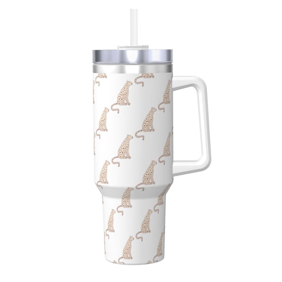 Rocae Leopard Print for 40OZ Ice Bully With Handle Keeps Drinks Hot or ...
