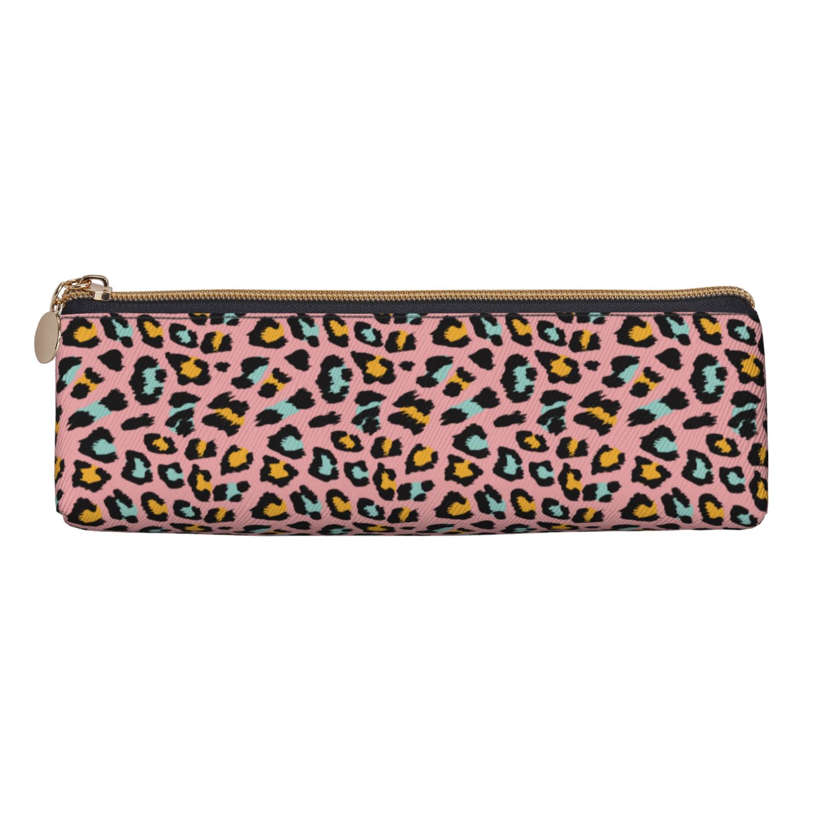 Rocae Leopard for Leather Pencil Case - Zippered Pen Case Stationery ...