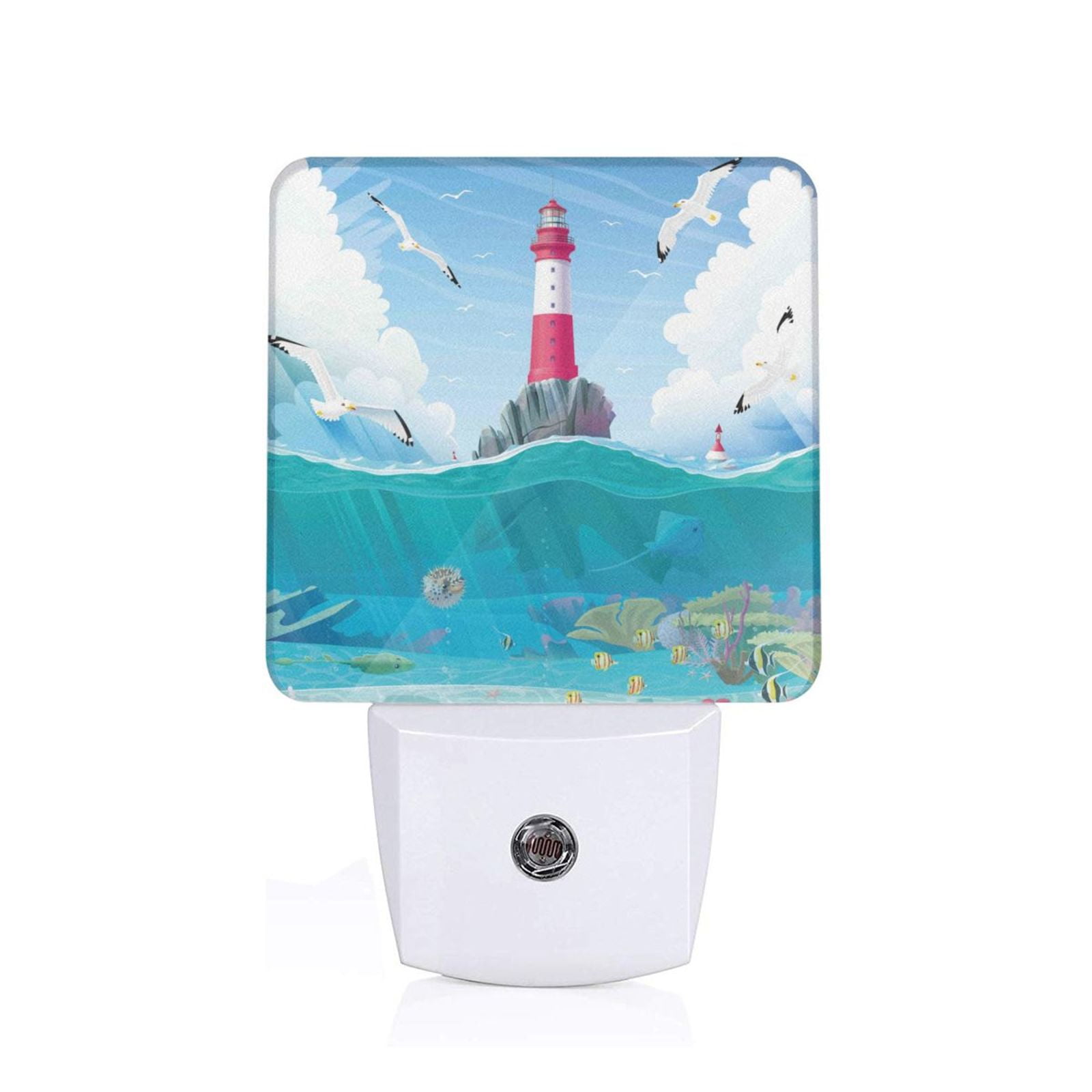 Rocae Lighthouse Sea Port for 0.5W Plug in Night Light, Dusk to Dawn ...