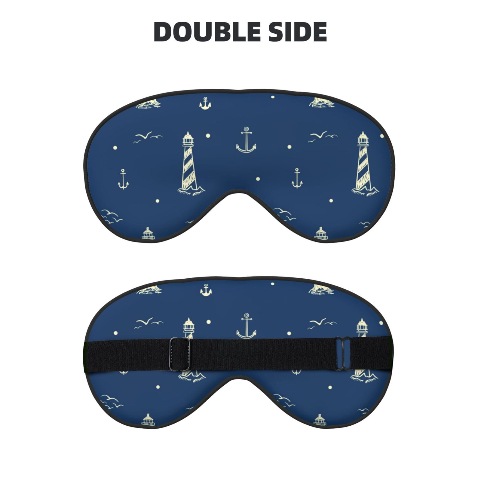 Rocae Lighthouses and Anchors for Mask for Women Men, Luxury Eye Cover ...