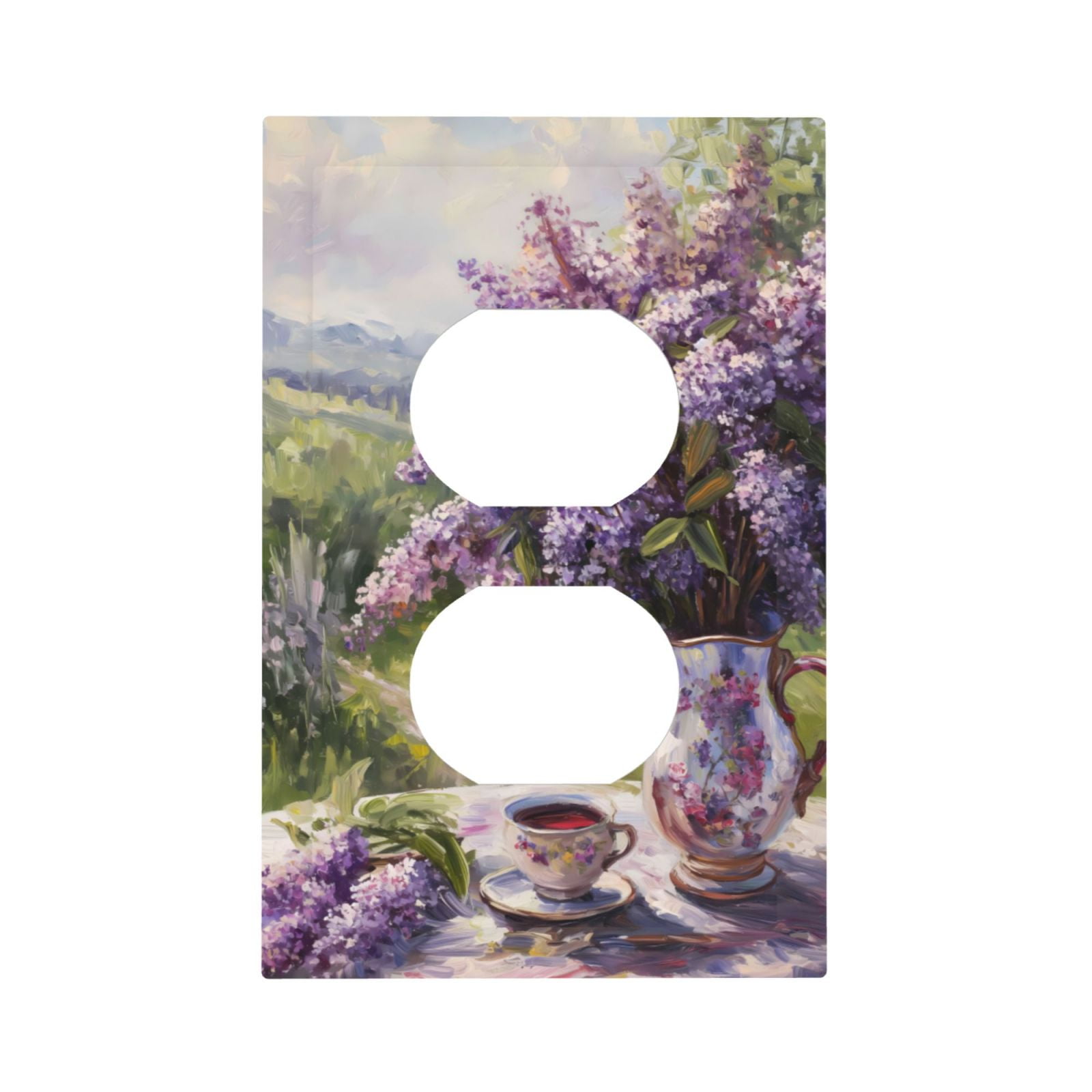 Rocae Lilacs Teapot Scenic Painting for Decorator Light Switch or ...
